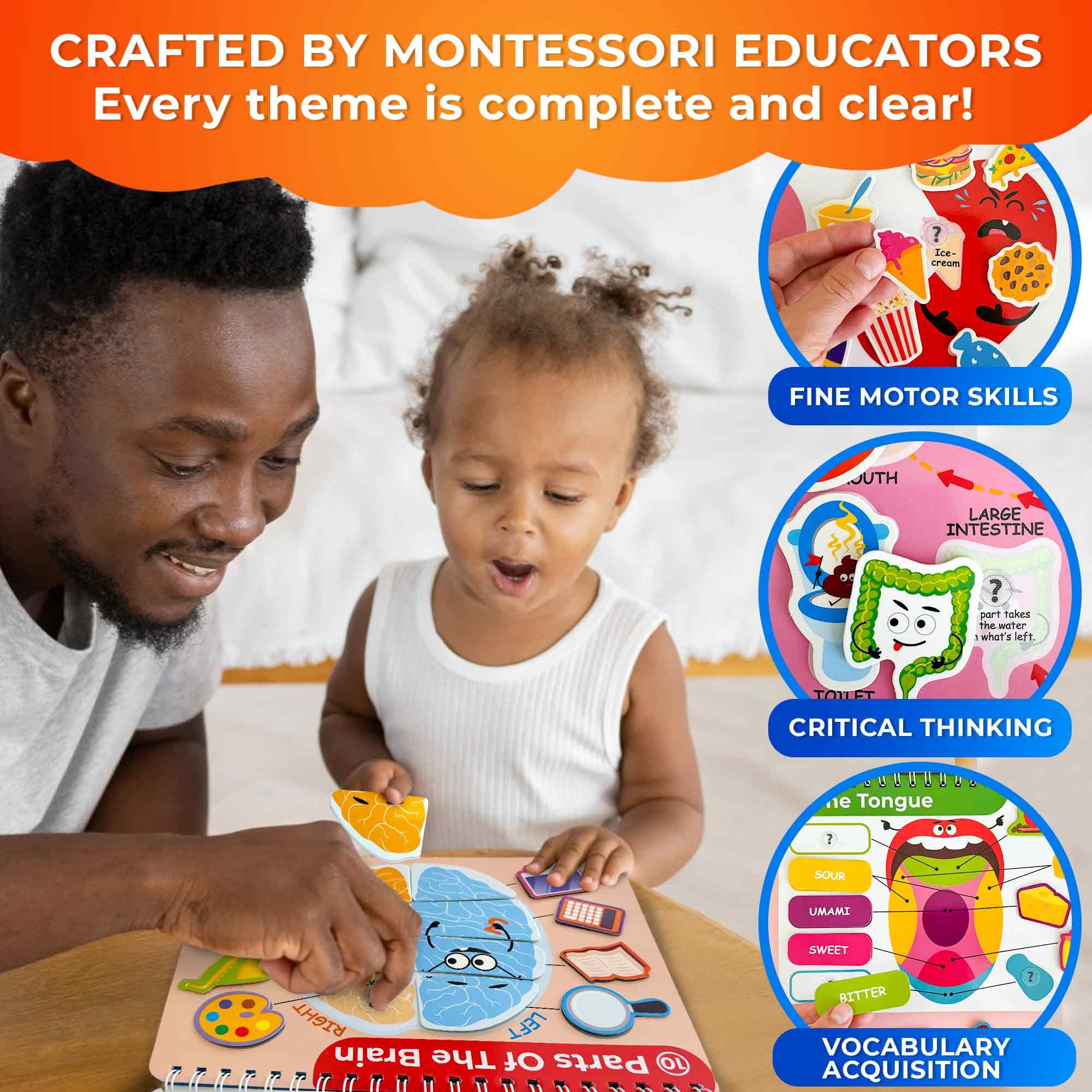 Snapklik.com : Human Body Busy Books For Kids Ages 4-8 - Fun Human ...