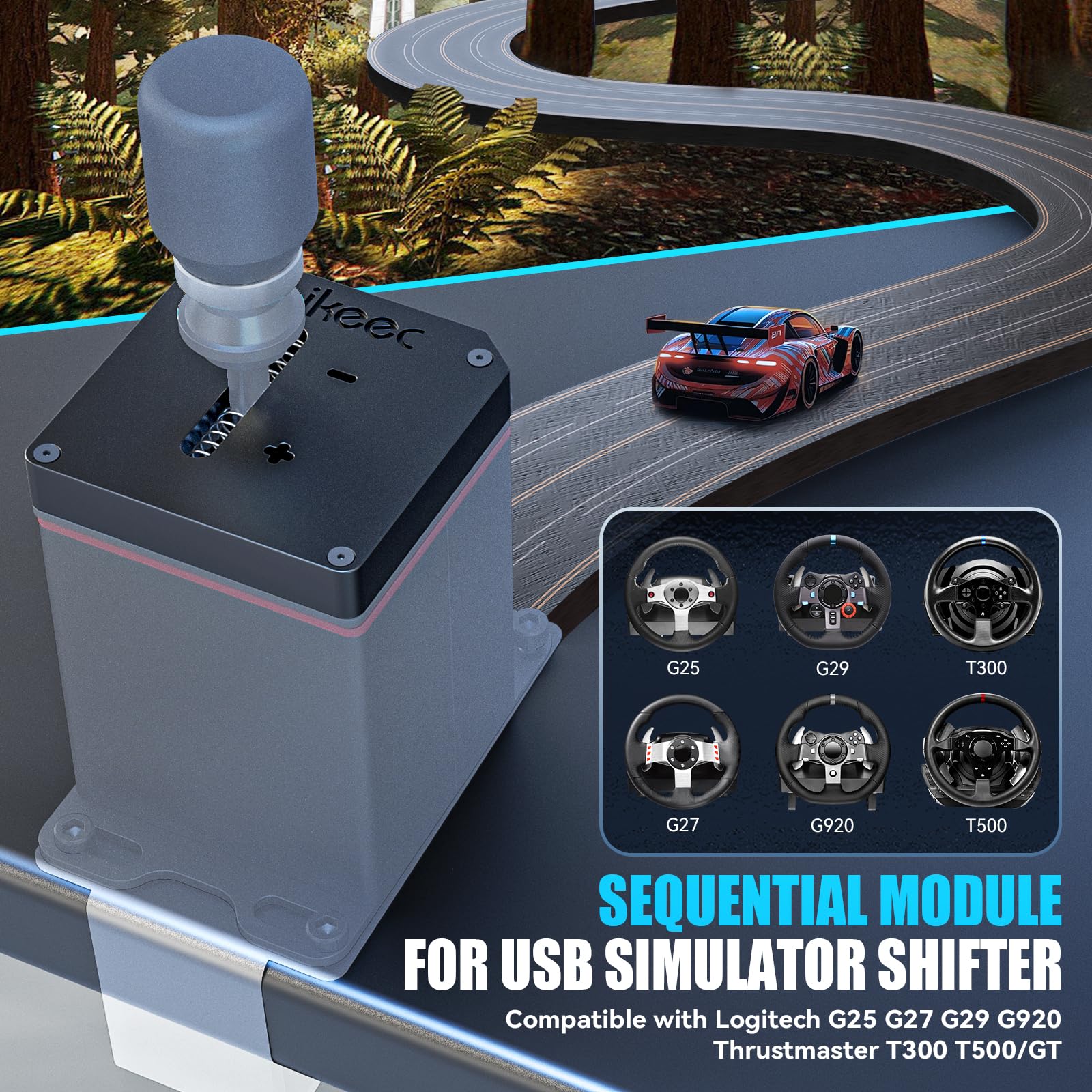 Snapklik.com : Aikeec USB Truck Simulator Shifter For Logitech G29 G27 ...