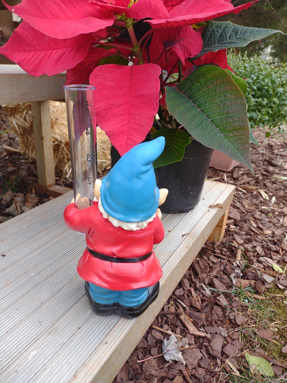 Amazon.com: FORUP Resin Gnome Rain Gauges, Christmas Resin Gnome Garden ...