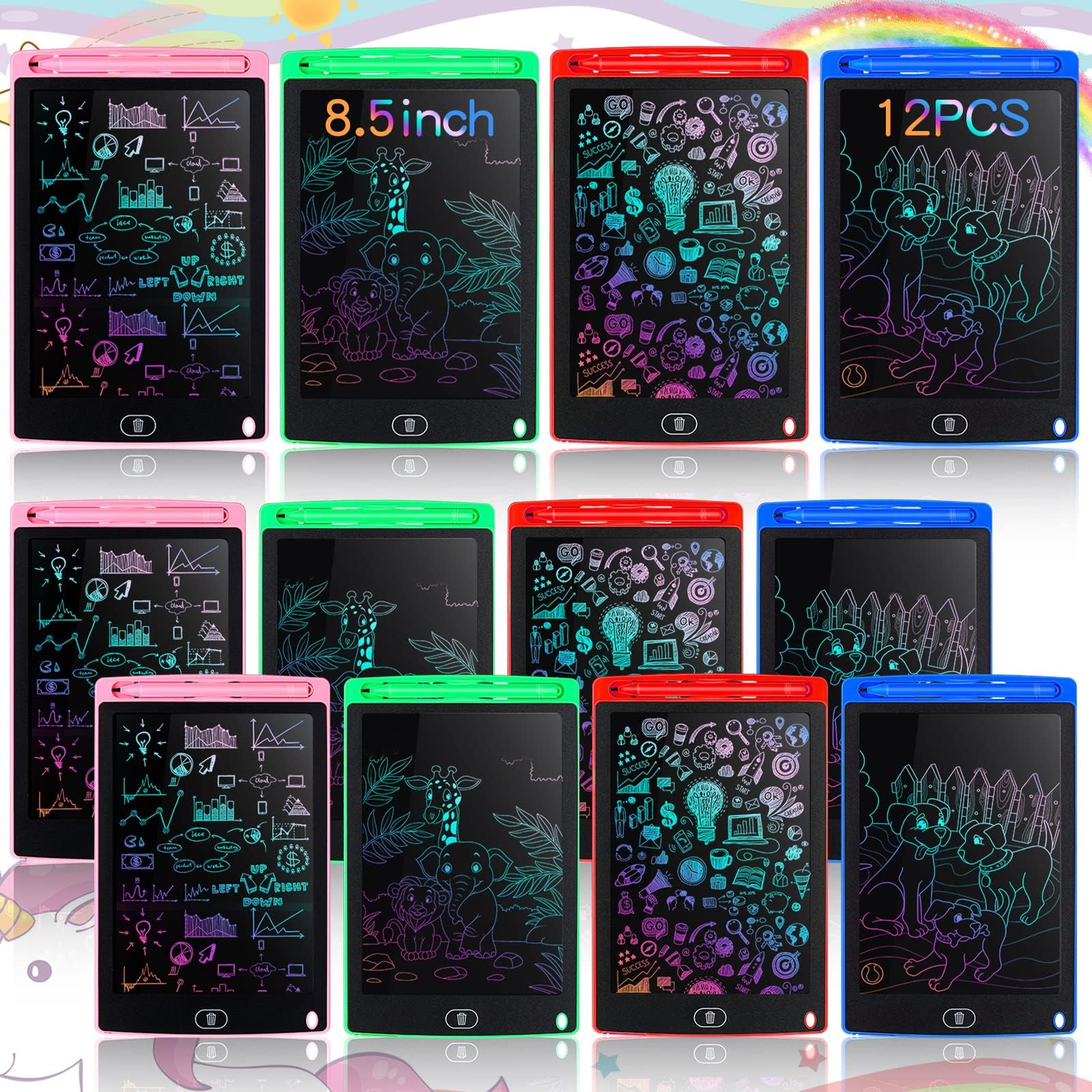 Amazon.com: Zhehao 20 Pcs LCD Writing Tablet for Kids 6.5 Inch Colorful ...