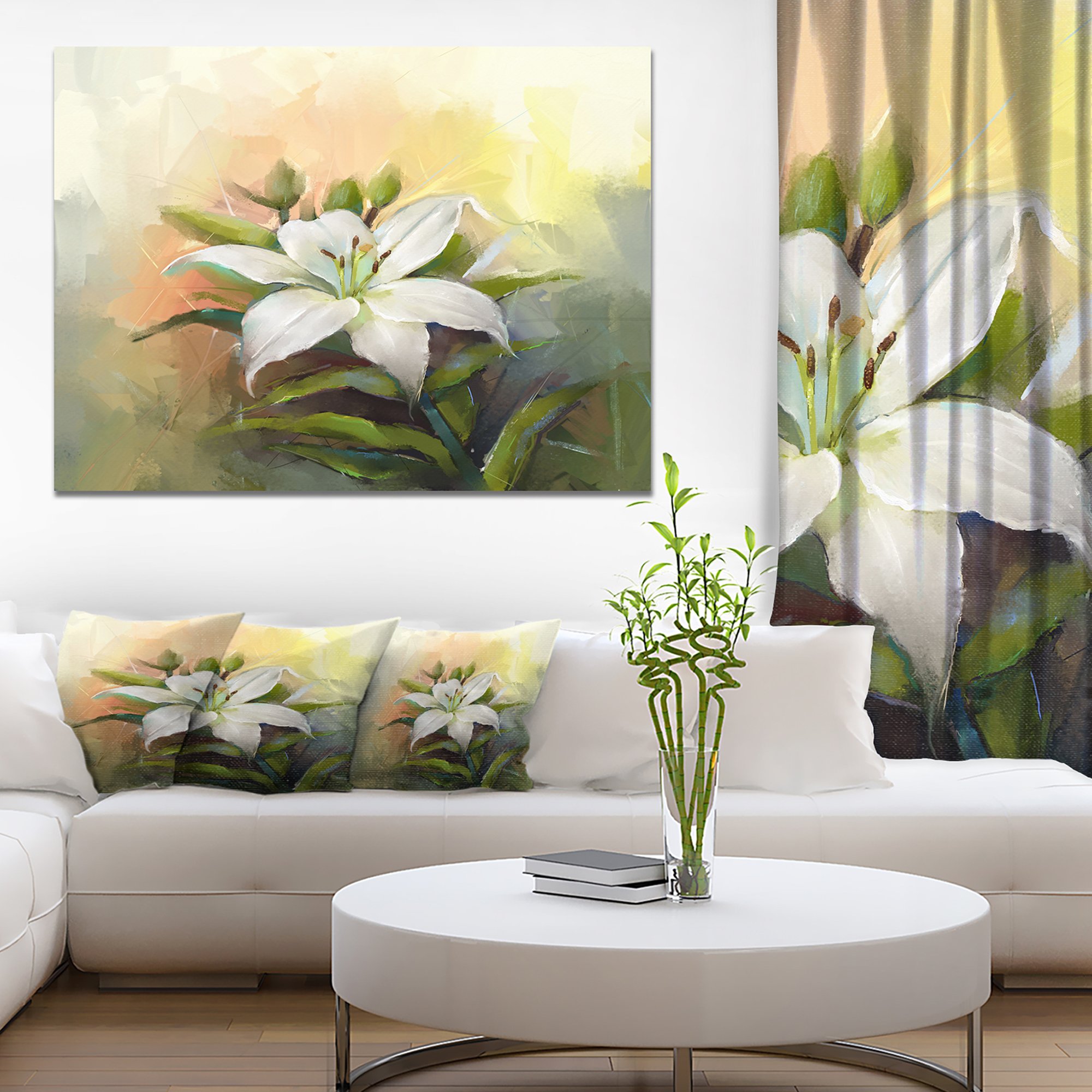 Lily Flower Oil Painting