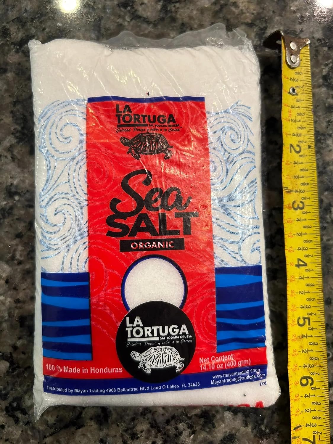 La Tortuga Honduras – Bolsa a granel de sal marina orgánica (25 ...