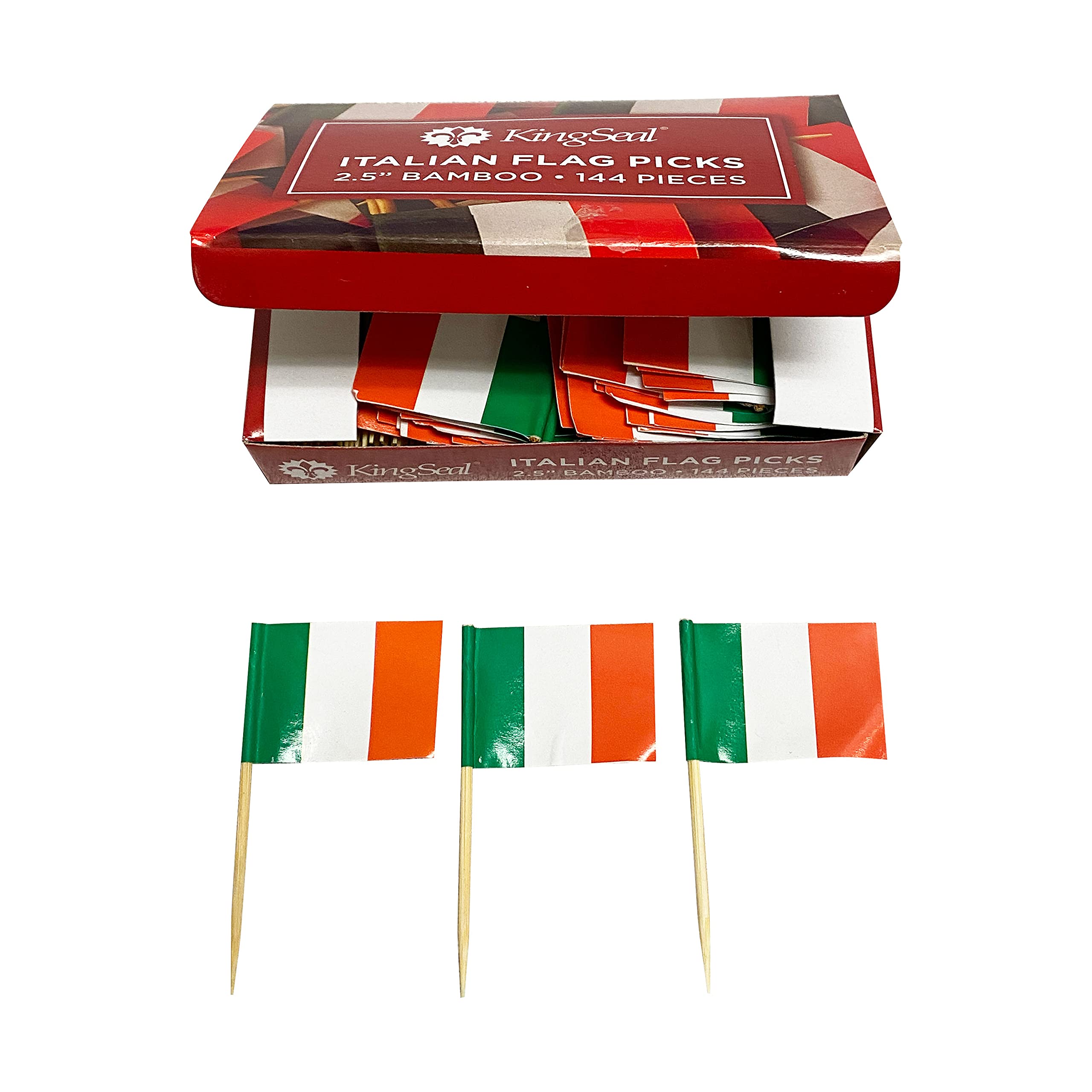 Snapklik.com : KingSeal Italian Flag Toothpicks 2.5 Inch - 10 Boxes Of ...
