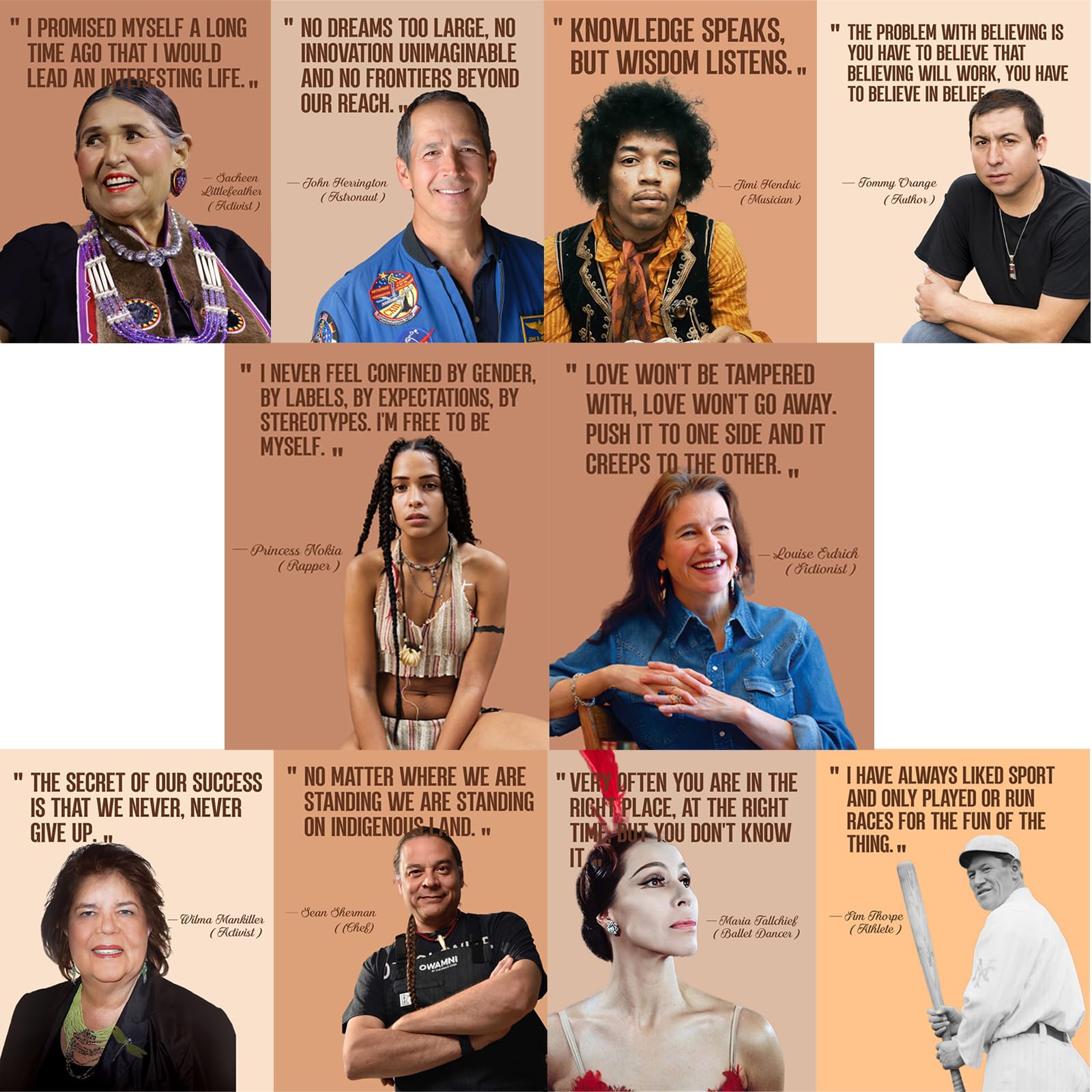 Amazon.com: Native Americans Heritage Posters Set, American Indian ...