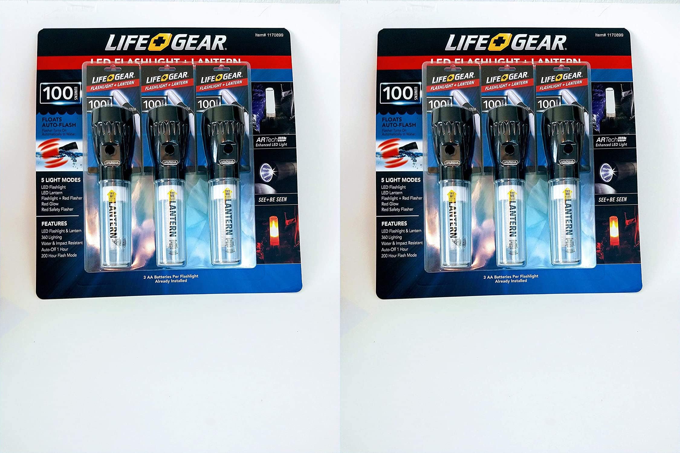 Life Gear 2pk Mini Max Aluminum Pocket Flashlight in Assorted Colors ...