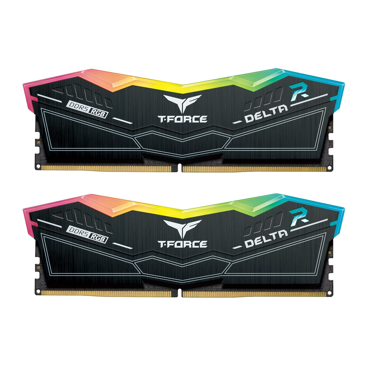TeamGroup T Force Delta RGB DDR5 32GB 16GB X 2 5200Mhz Ram Black AT