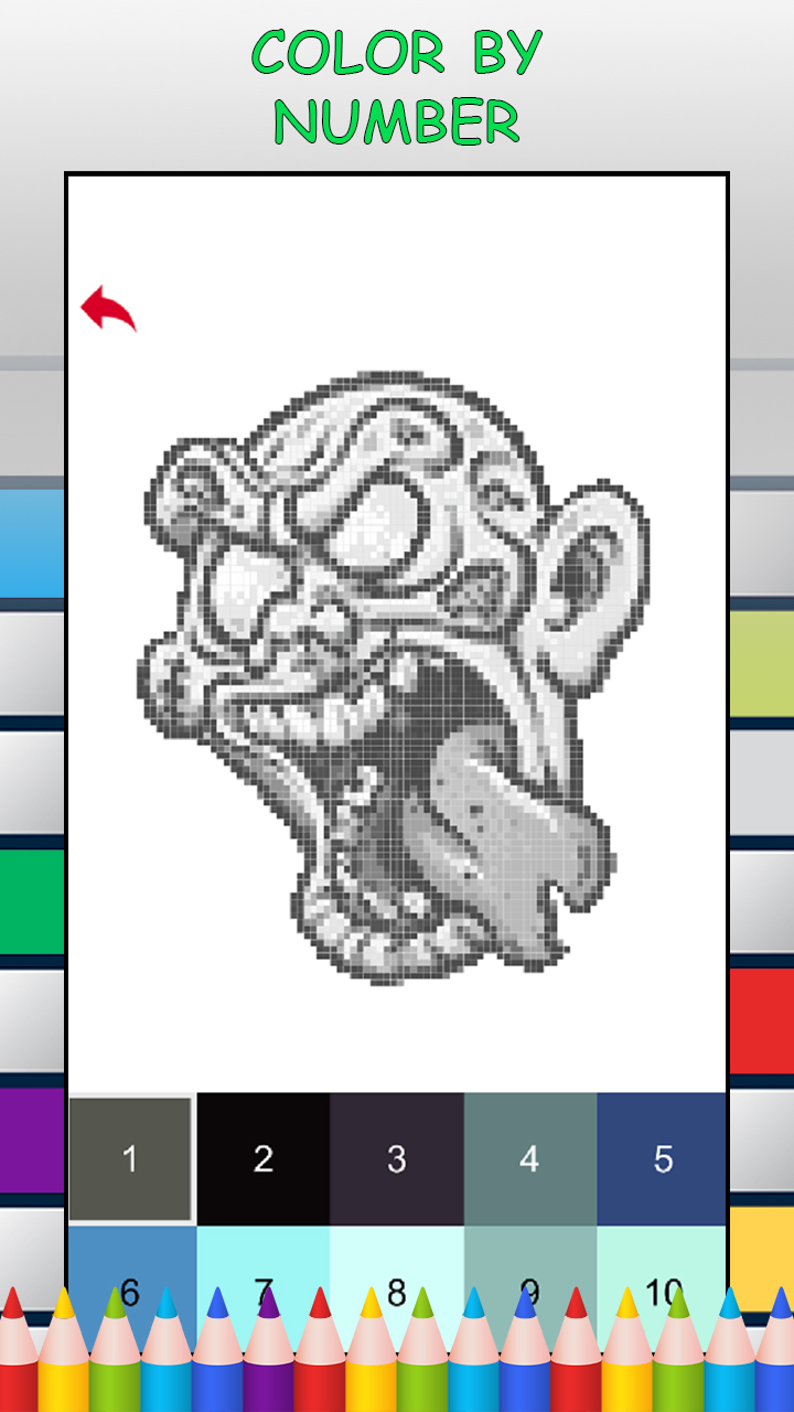 Zombies Color by Number - FREE Pixel Art Game - Coloring Book Pages ...