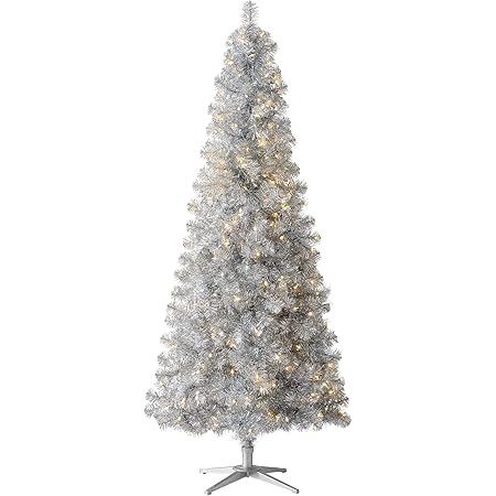 Amazon.com: Treetopia Silver Artificial Christmas Tree | Tinkerbell ...