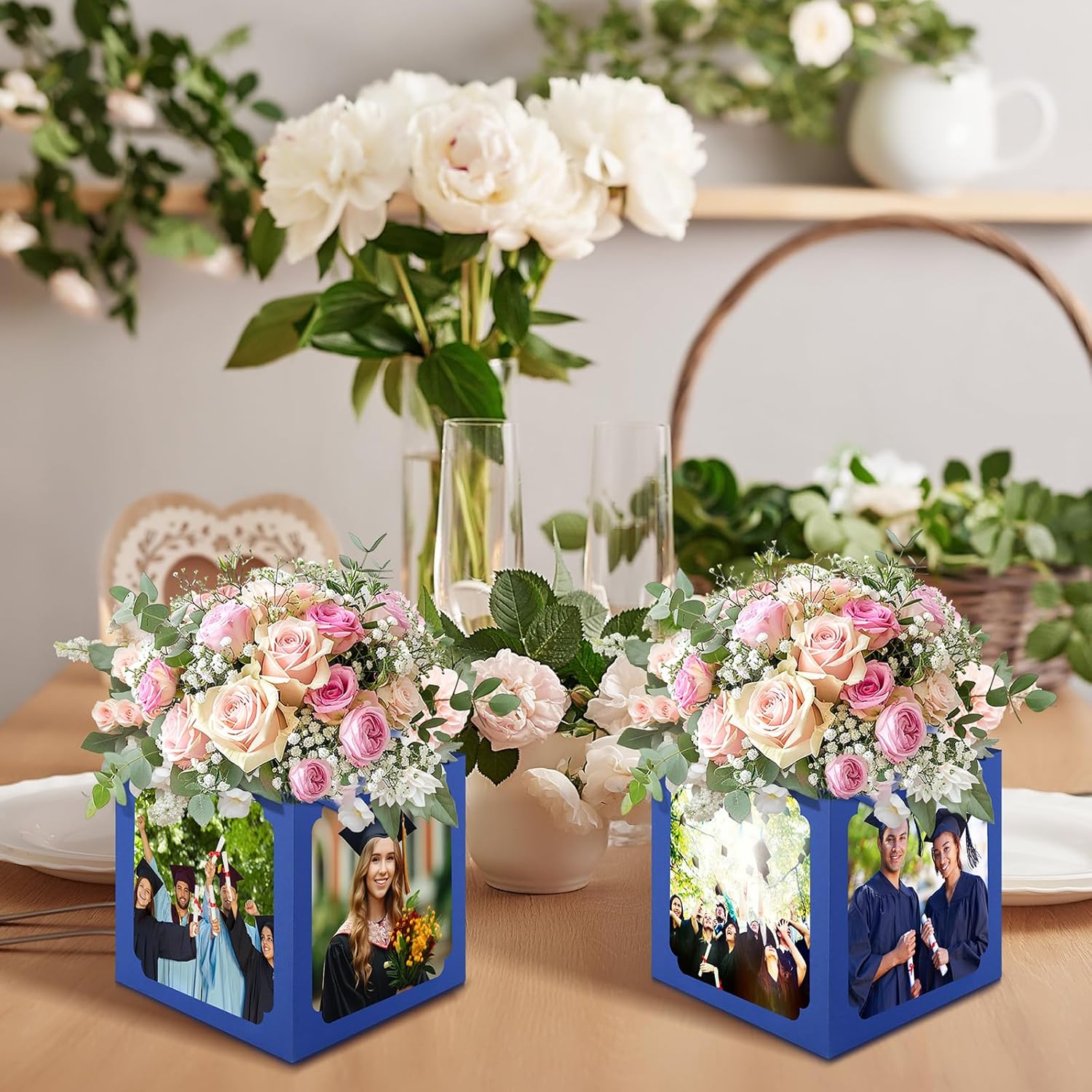 Amazon.com: 18 Pcs Graduation Photo Box Centerpieces Table Photo ...