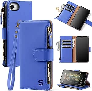 Amazon.com: Shieldtop Compatible with iPhone 16e Wallet Case with Card Holder,Women Men RFID ...