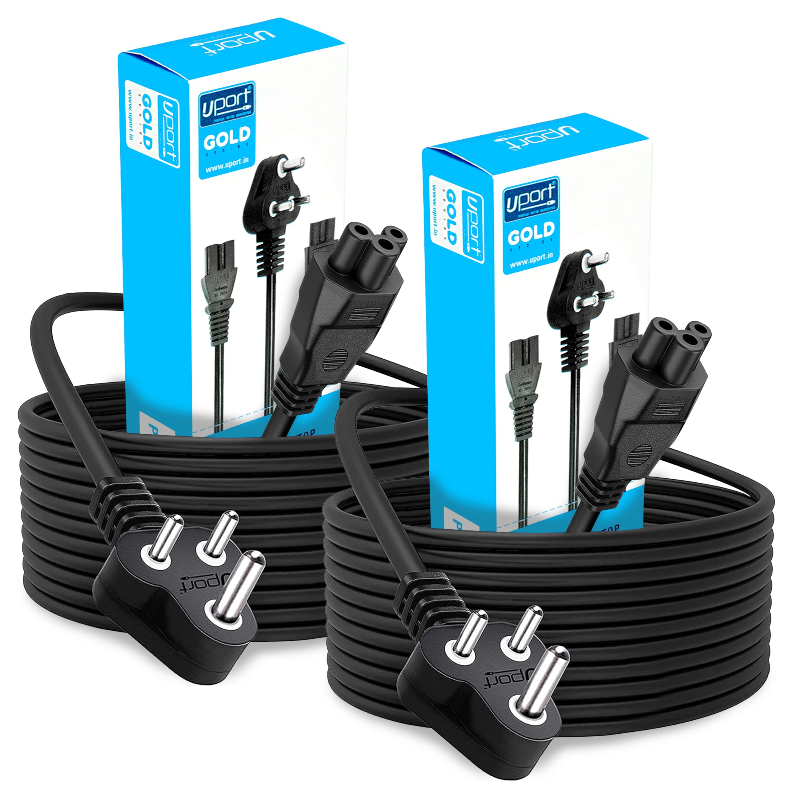 Storite UPort 2pack 1.8 Meter 3 Pin Laptop Power Cable Cord Universal ...