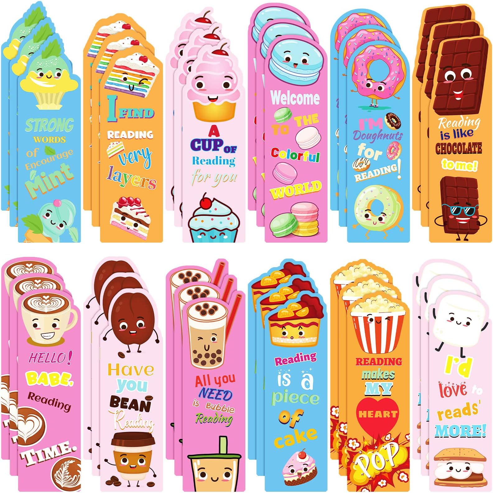 Amazon.com: Dohia Scented Bookmarks Scratch and Sniff Bookmarks Fun ...