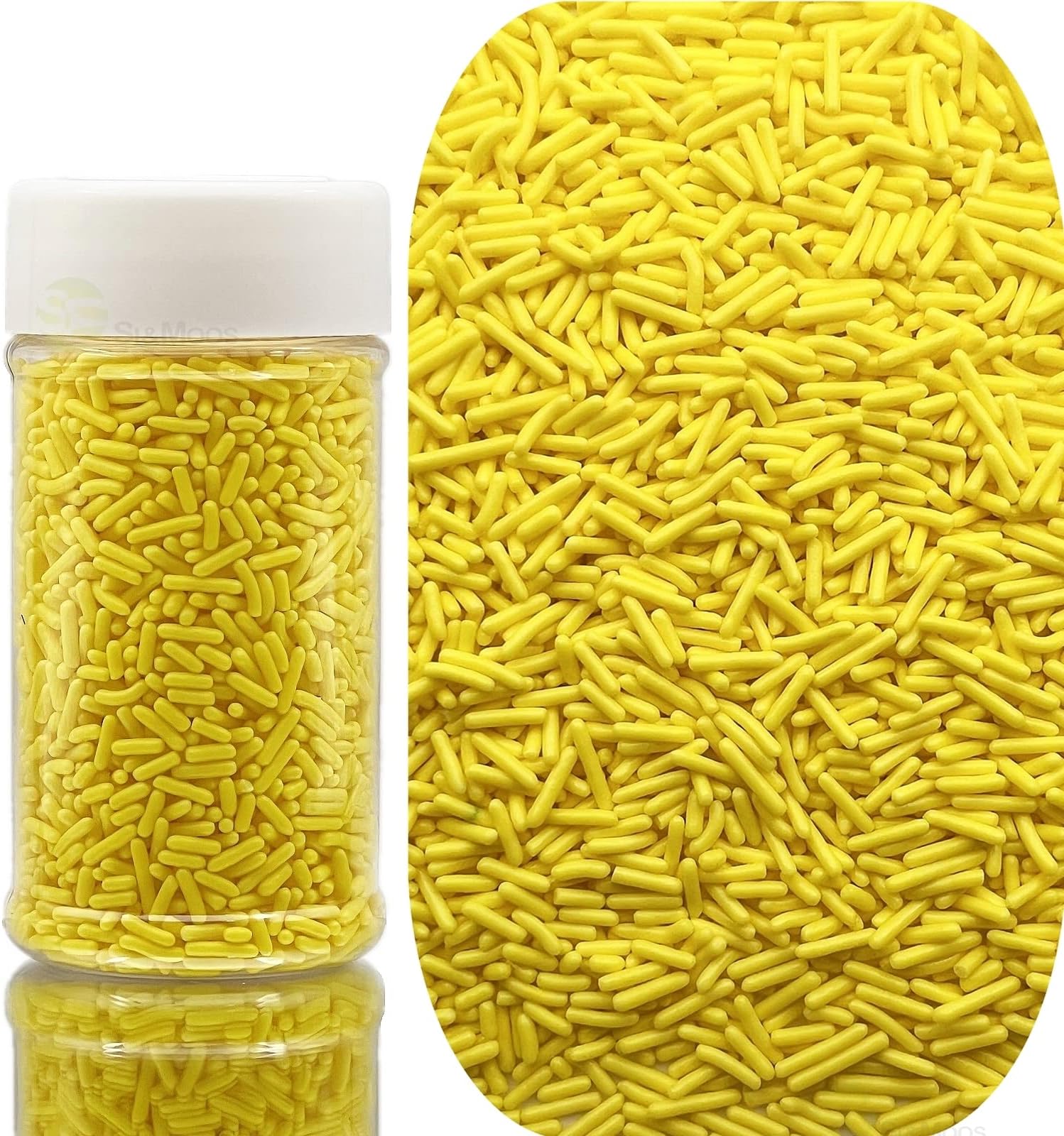 Amazon.com: SE Si&Moos Yellow Jimmies Sprinkles Soft Jimmies Soft ...