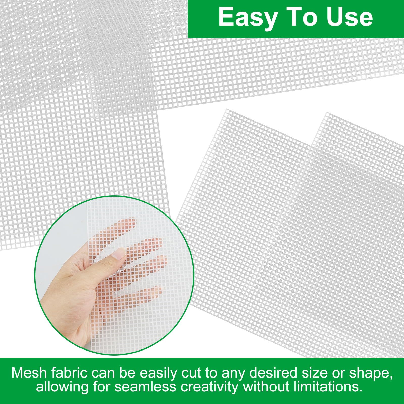 5 Pieces 5 Count Plastic Mesh Canvas Sheets for Embroidery, Plastic ...