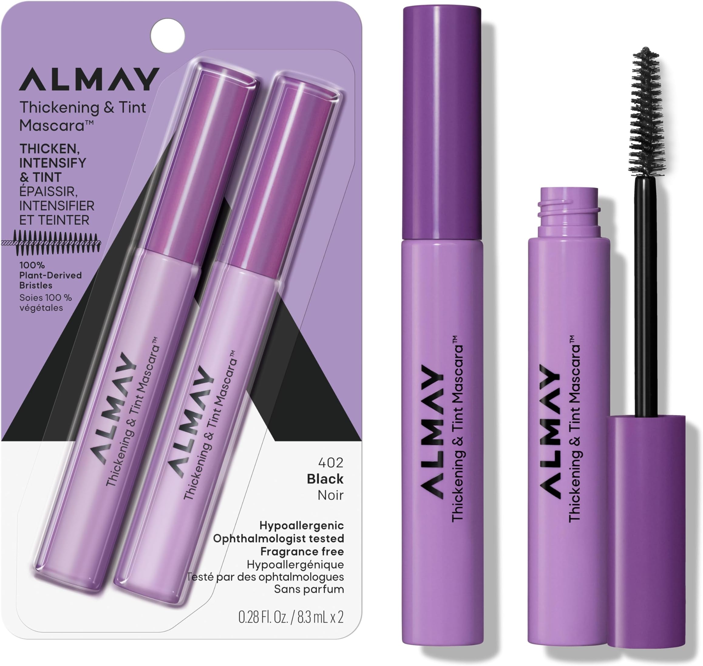 Amazon.com : Almay Thickening & Tint Mascara, Instant Soft Full Volume ...
