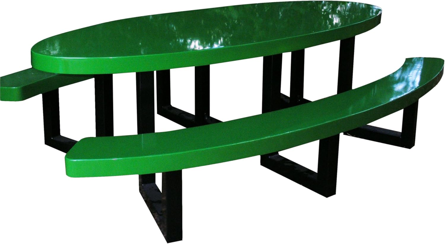 Amazon.com : Ofab Custom Theme Tables 96-Inch Picnic Table, Green ...