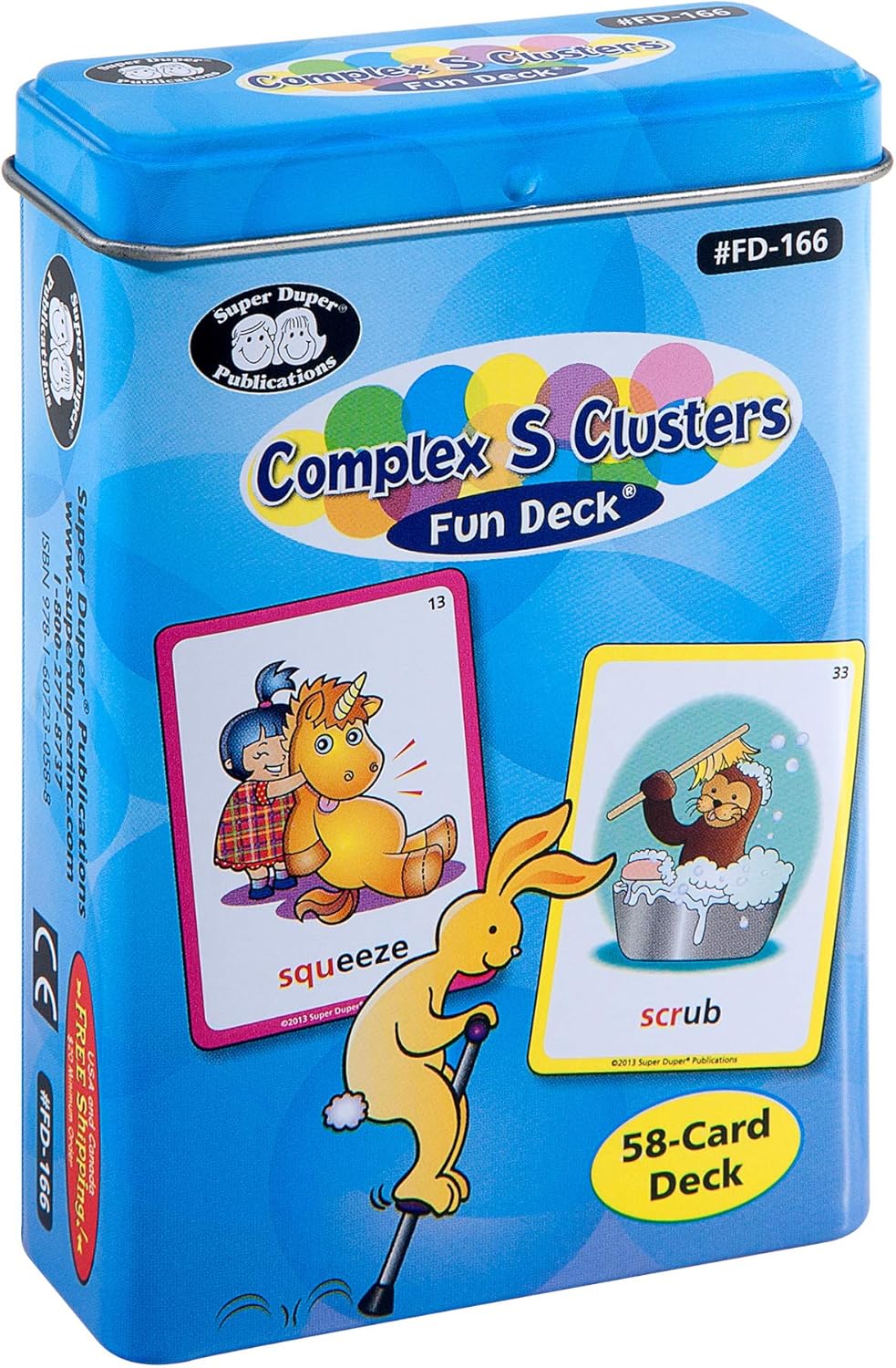 Amazon.com: Super Duper Publications | Complex S Clusters Sounds Fun Deck Flash Cards ...
