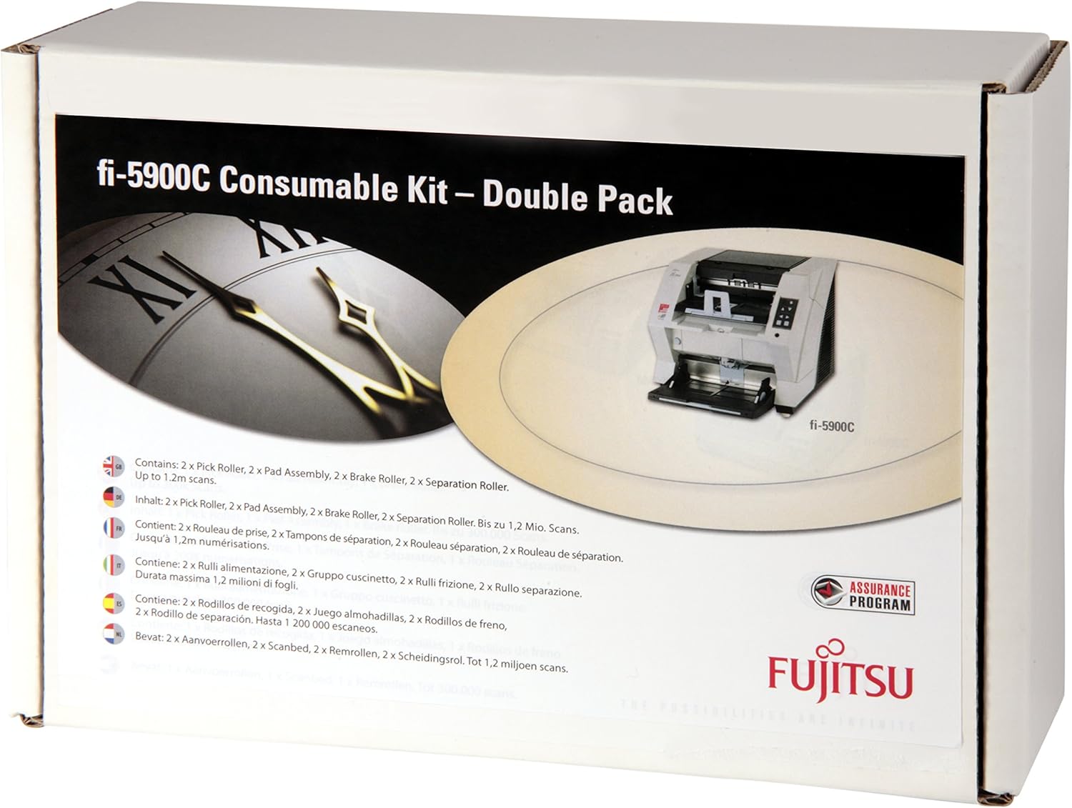 Fujitsu CON-3450-002A - Consumable Kit fi-5900C 2PK : Amazon.co.uk ...