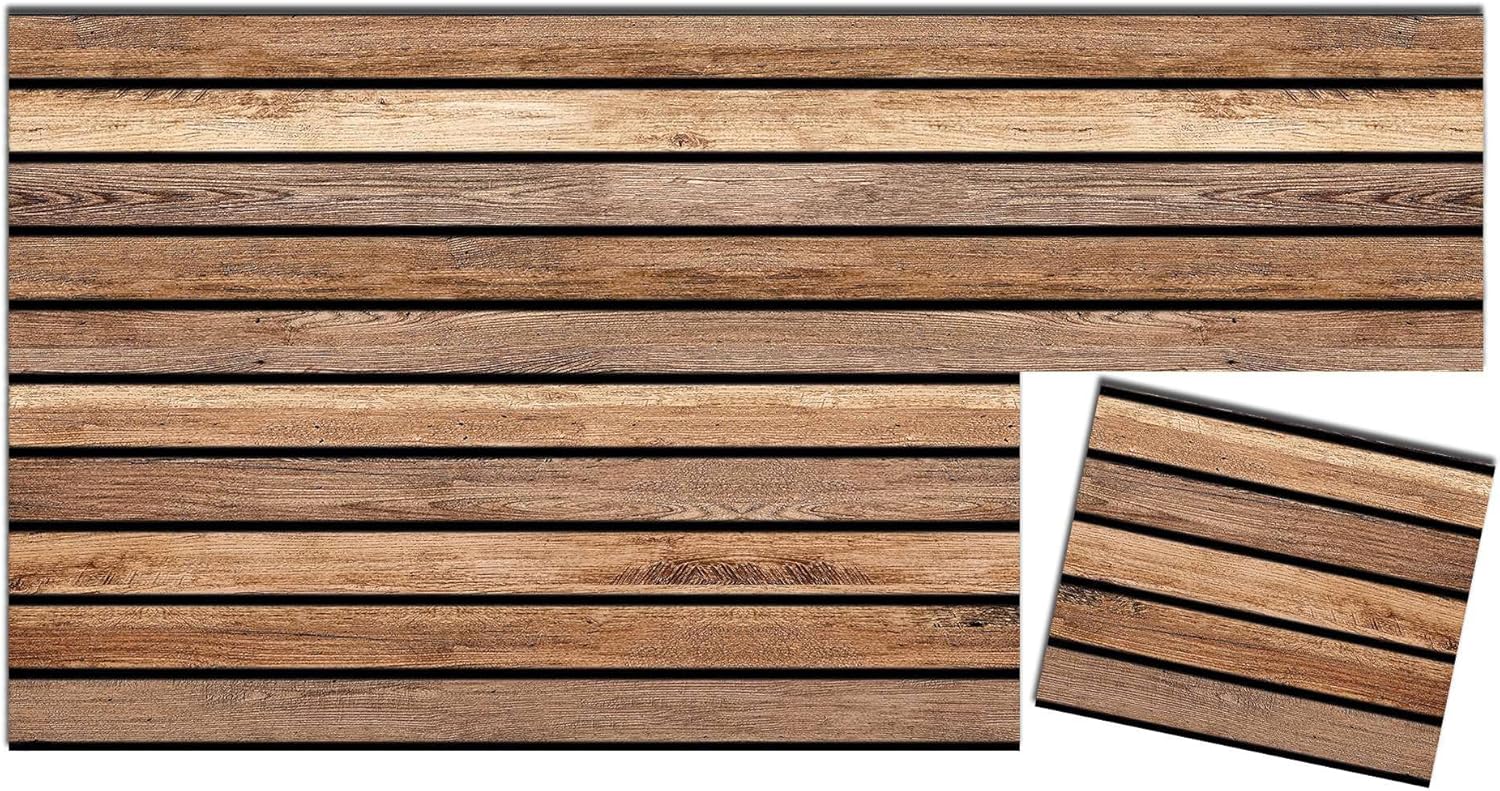 Amazon.com: IZODEKOR 3D Wood Effect Wall Panels - Faux Wood Paneling ...