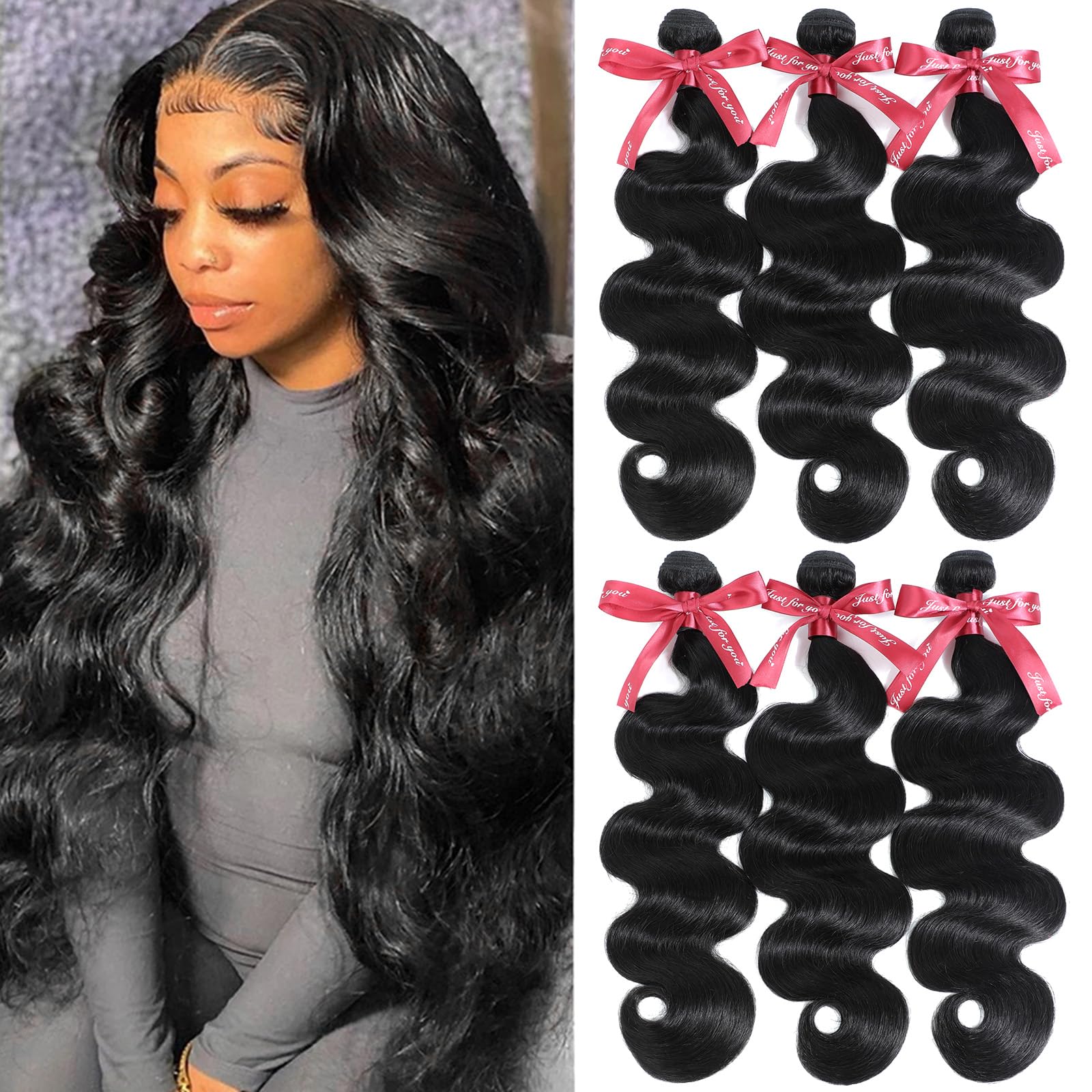 Snapklik.com : Body Wave Brazilian Virgin Human Hair Bundles