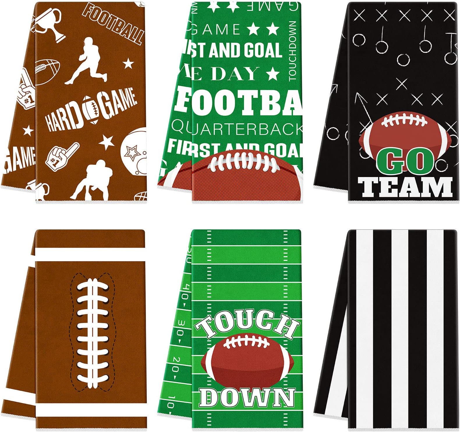 Amazon.com: XCHI Football Seasonal Dish Towels 18x26 Inch Hand Kitchen ...