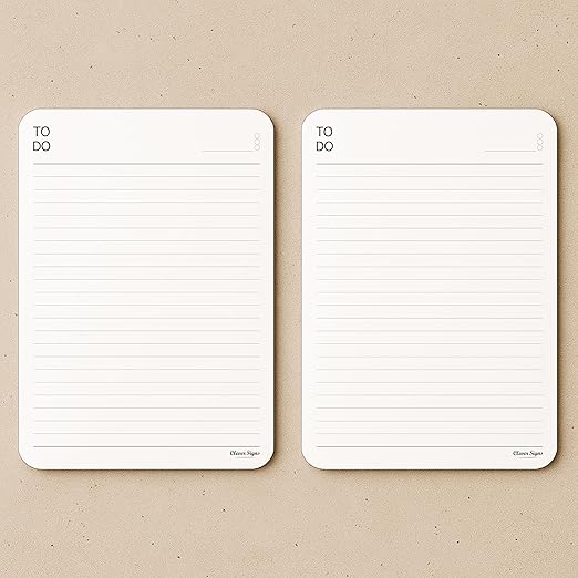 Amazon.com : To Do List Notepad – (2 Pack, 50 Sheet Each) A5 Size (8.3 ...
