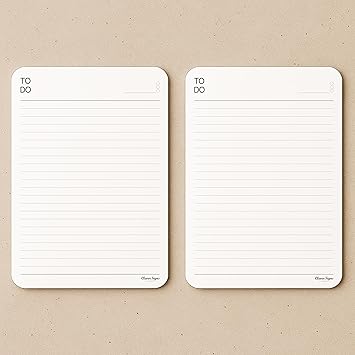 Amazon.com : To Do List Notepad – (2 Pack, 50 Sheet Each) A5 Size (8.3 ...