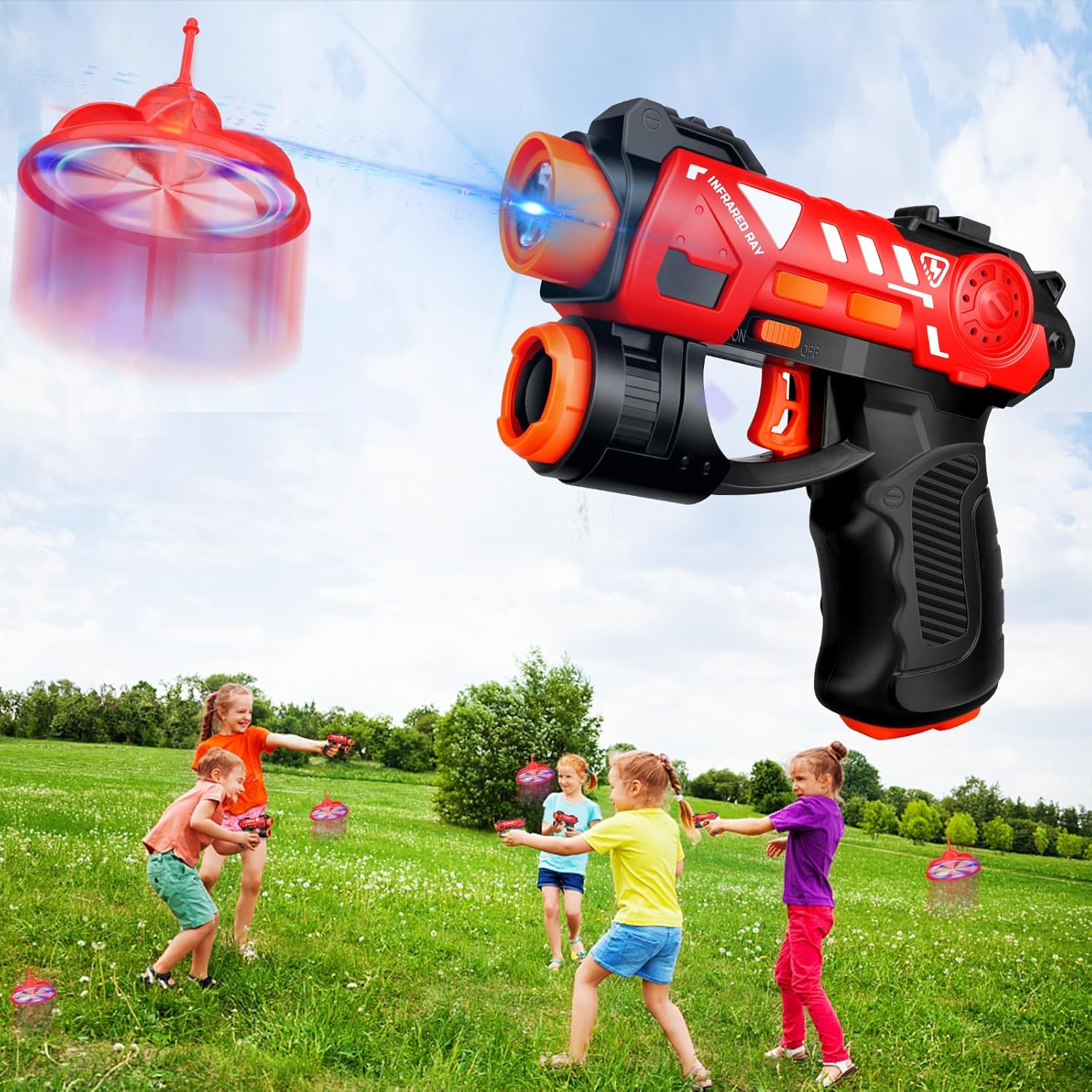 Amazon.com: Flying Ball 2023 Laser Tag Guns Set for Kids, Infrared ...