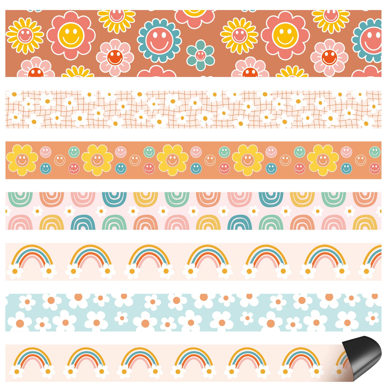 Snapklik.com : Qeeenar 24 Pcs Magnetic Borders For Classroom Whiteboard ...