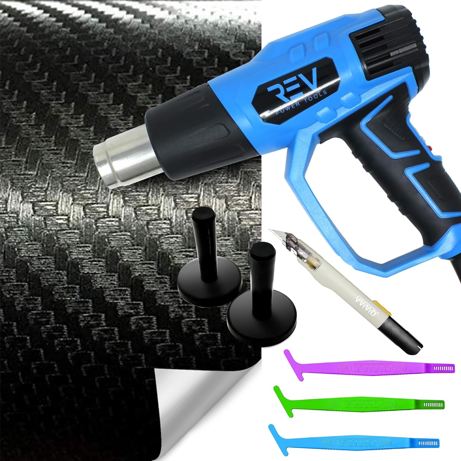 Amazon.com: VViViD Black Carbon Fiber (25ft x 5ft) Vinyl Wrap, Blaze ...