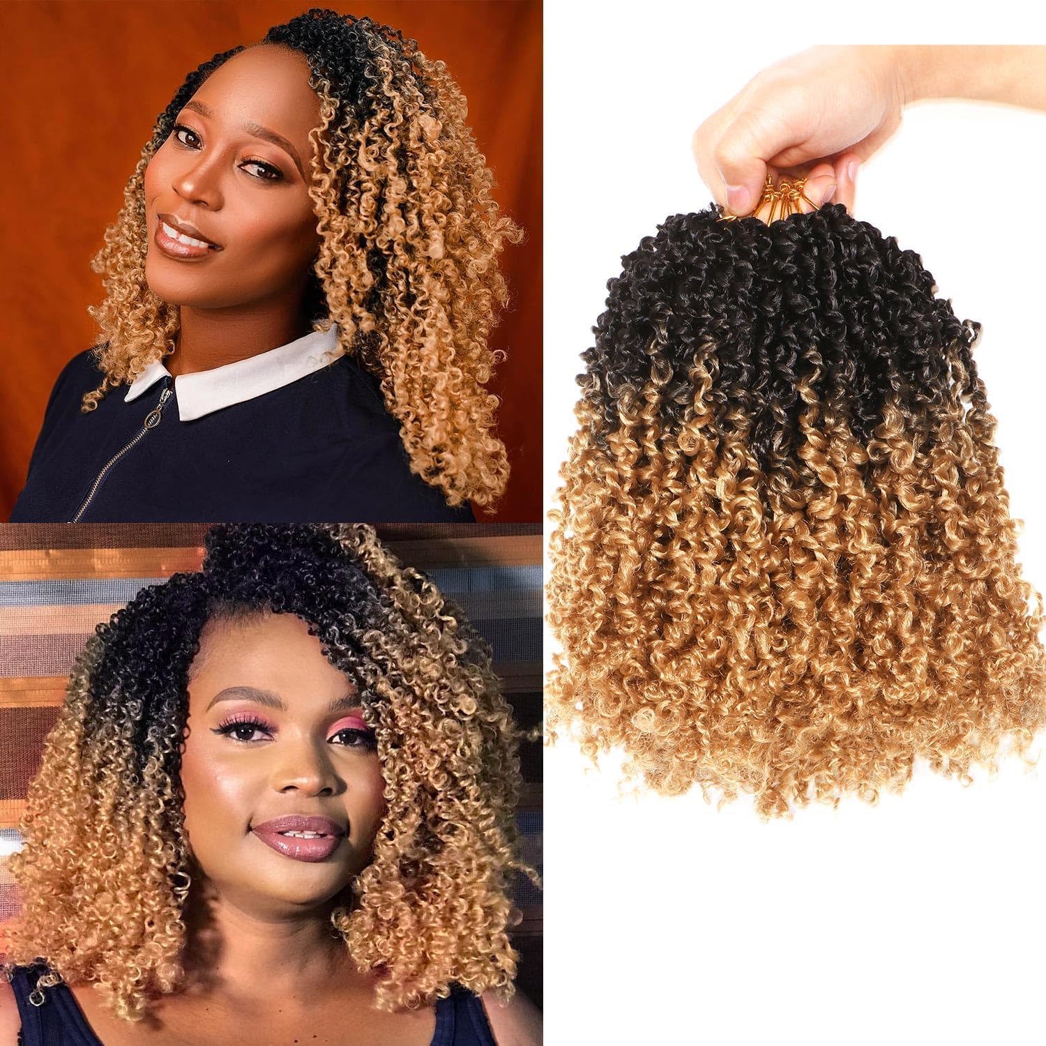 Amazon.com : Yanky Twist Crochet Hair - 10 Inch 8 Packs Pre-twisted ...