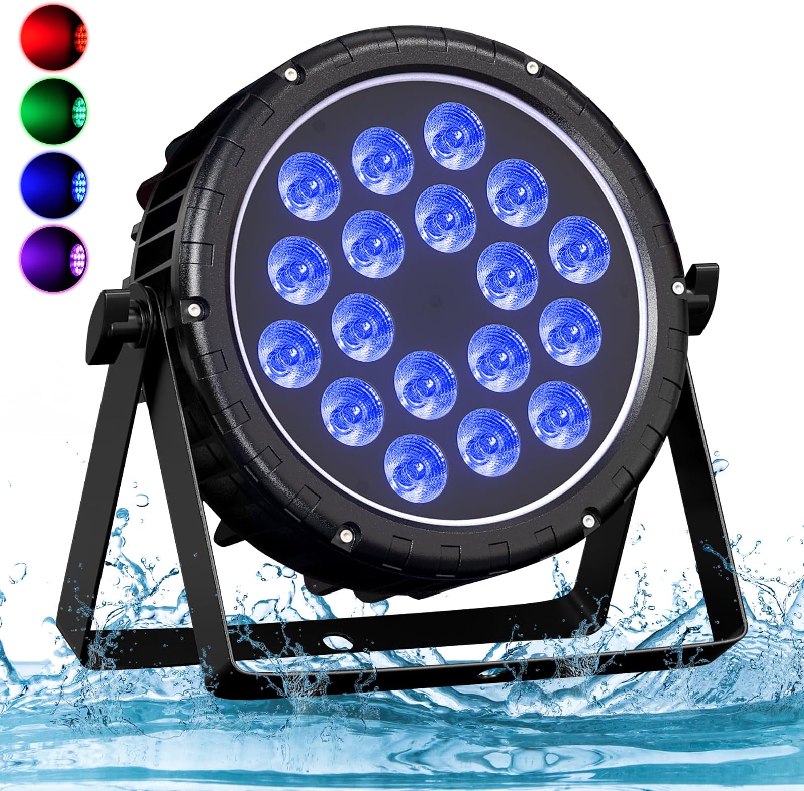 Amazon.com: Stage Lights RGBW LED Par Light Super Bright 18X18W IP67 ...