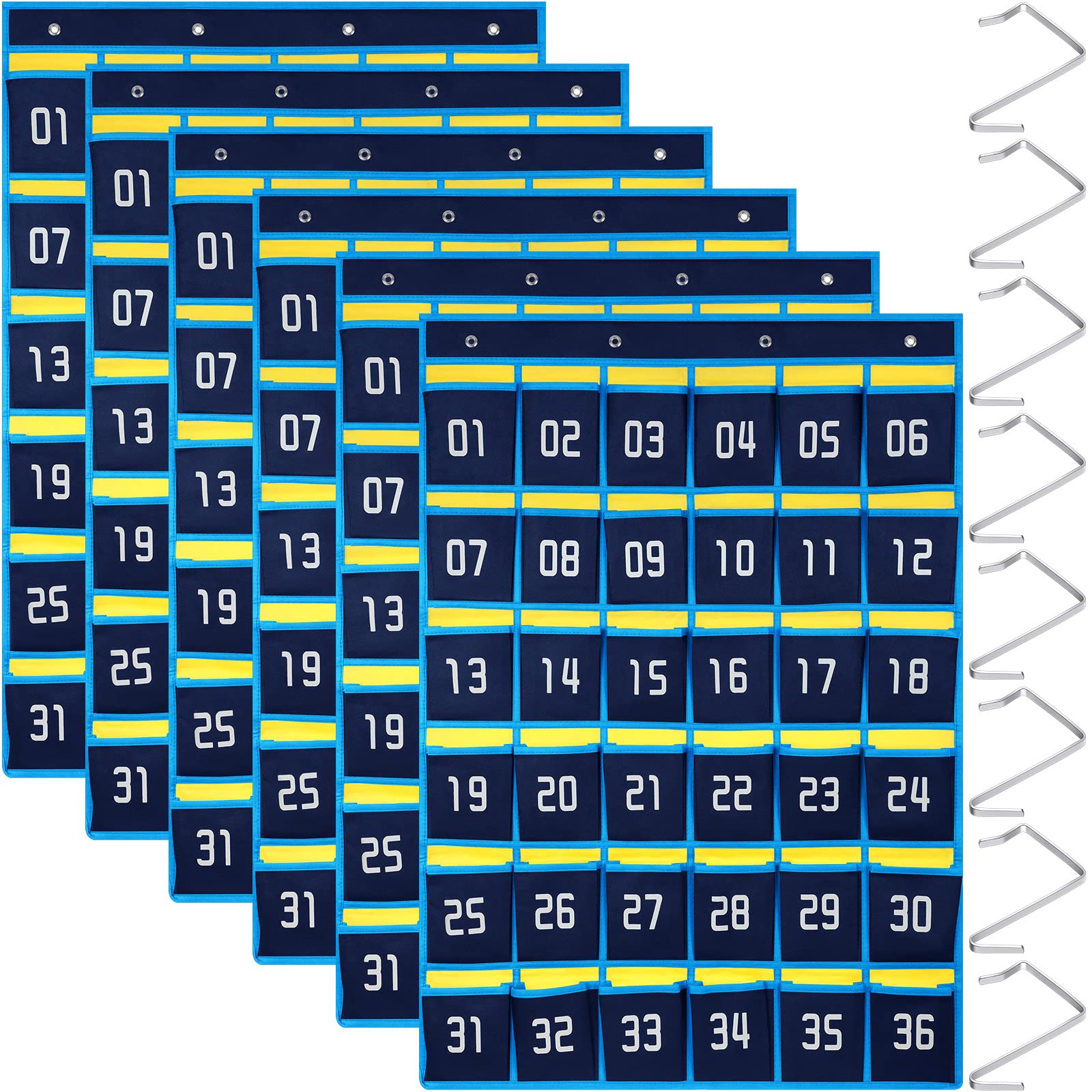 Amazon.com: Lincia 6 Pcs 36 Numbered Calculator Holder Classroom ...