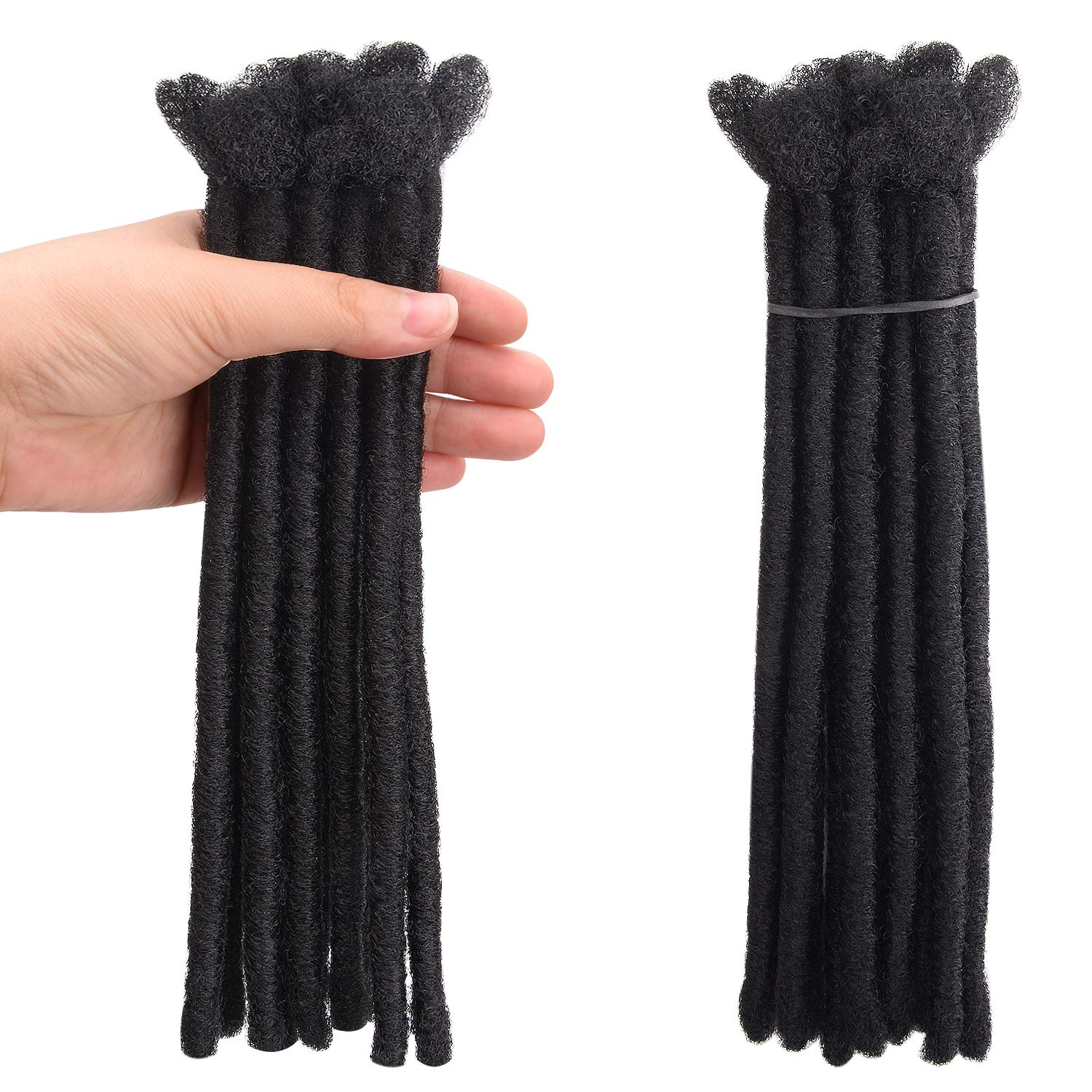 Amazon.com : Noverlife 10 Strands 20cm/7.87" Black Backcomb Twisted ...