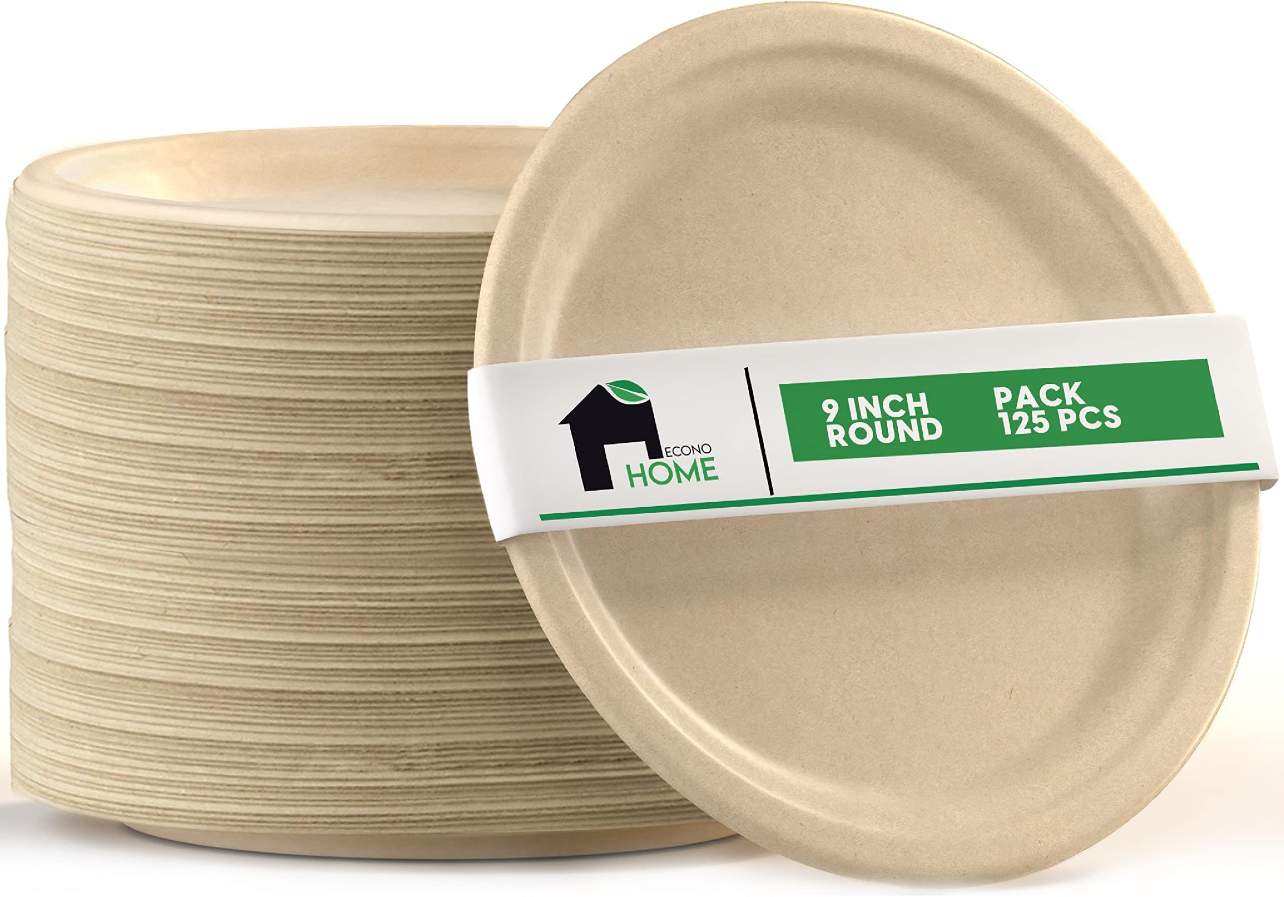 Amazon.com: Raphael Rozen BioSwag 11 Inch Compostable Paper Plates [125 ...