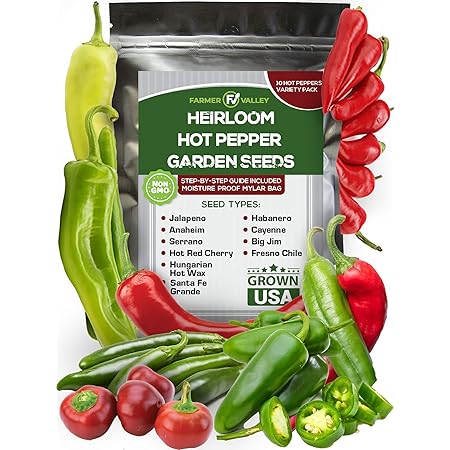 Amazon.com : Seed Needs, Habanero Pepper Seed Packet Collection (5 ...