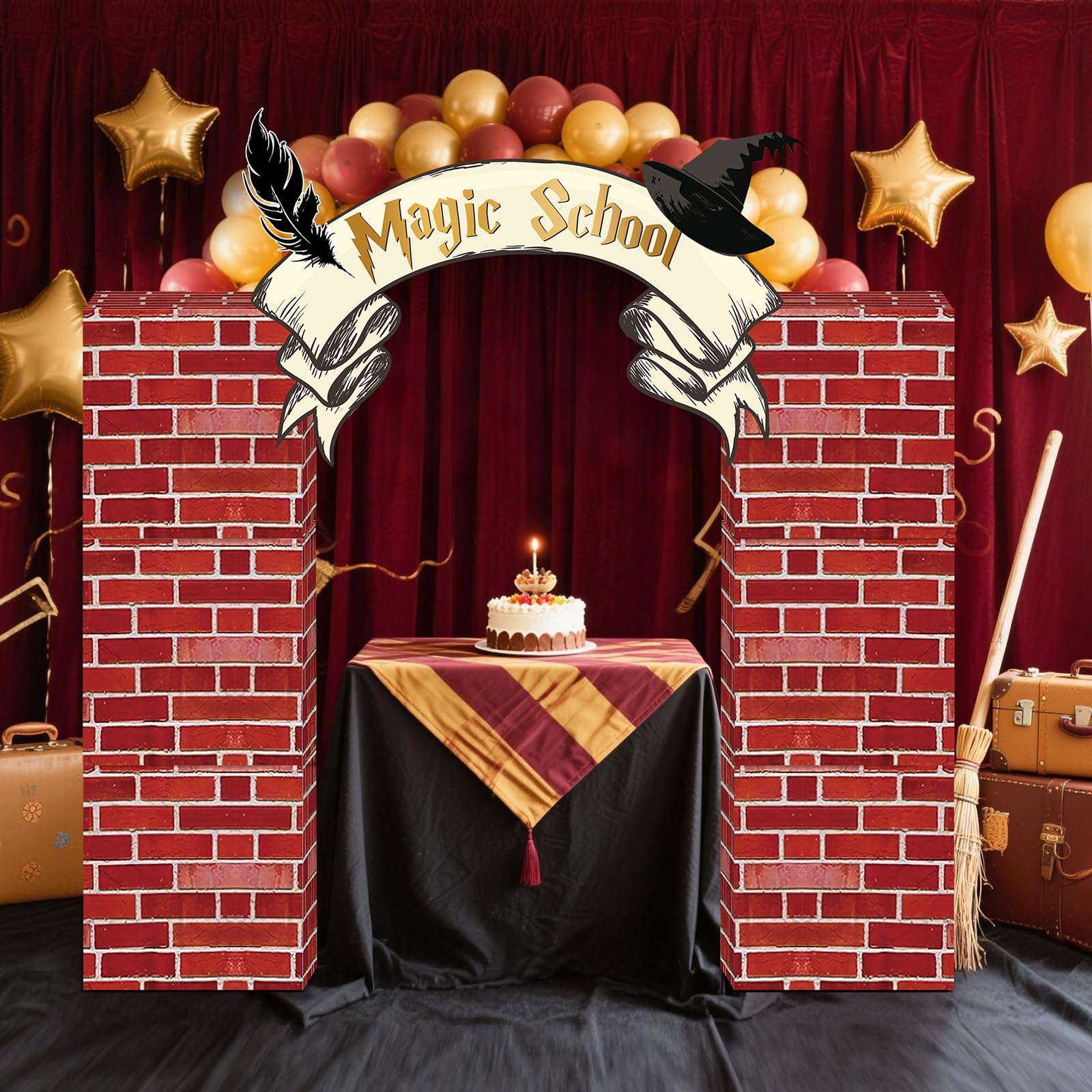 Snapklik.com : 13 Pcs Wizard Party Decorations Magic School Cardboard ...