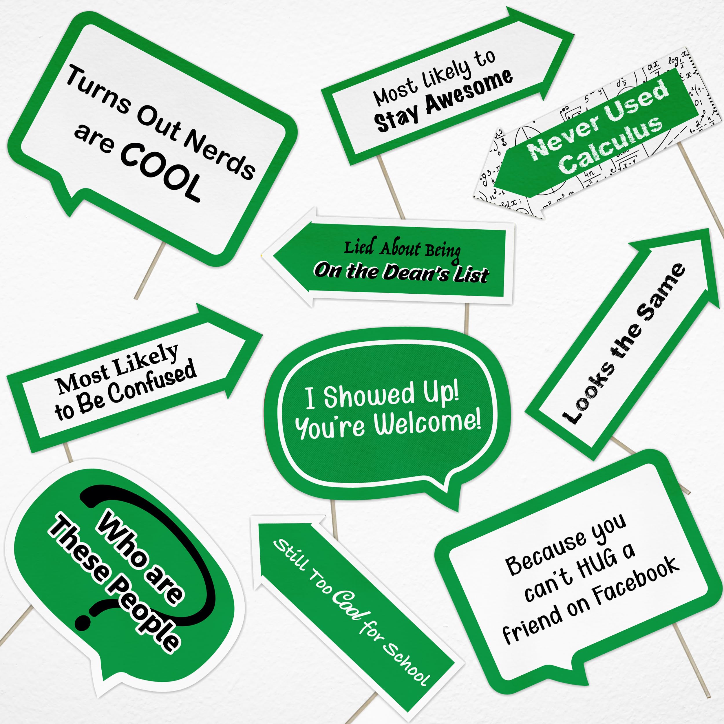 Amazon.com: High School Class Reunion Photo Booth Props - School Class ...