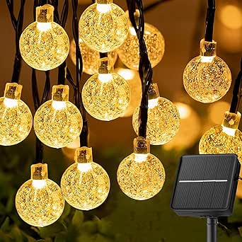 Lightdot Luces Solares para Exterior, 22M 120 Focos LED Navideñas, 8 Modos Serie de Luces ...