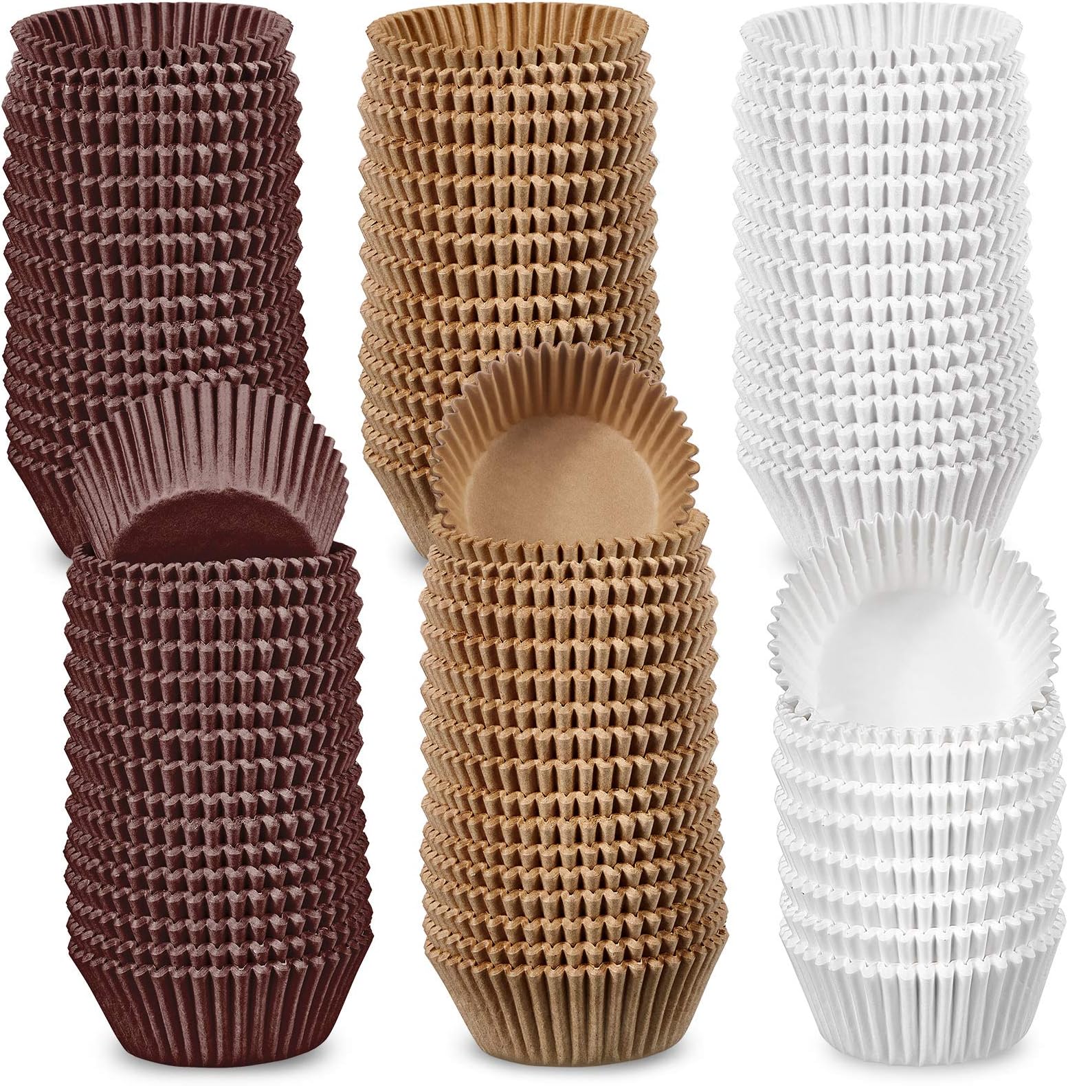 Amazon.com: #4 Brown Glassine Paper Candy Cups - Chocolate Peanut ...