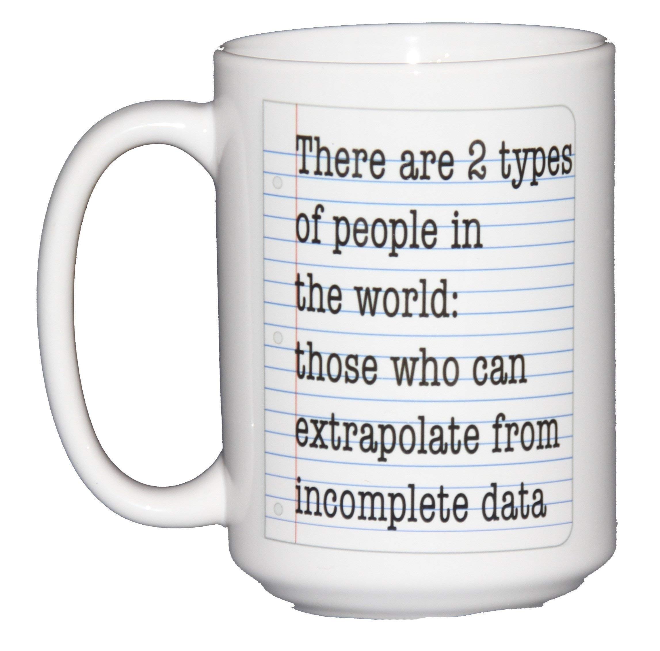 Buy Work Humor Coffee Mugs - Two Types of People - Extrapolate ...