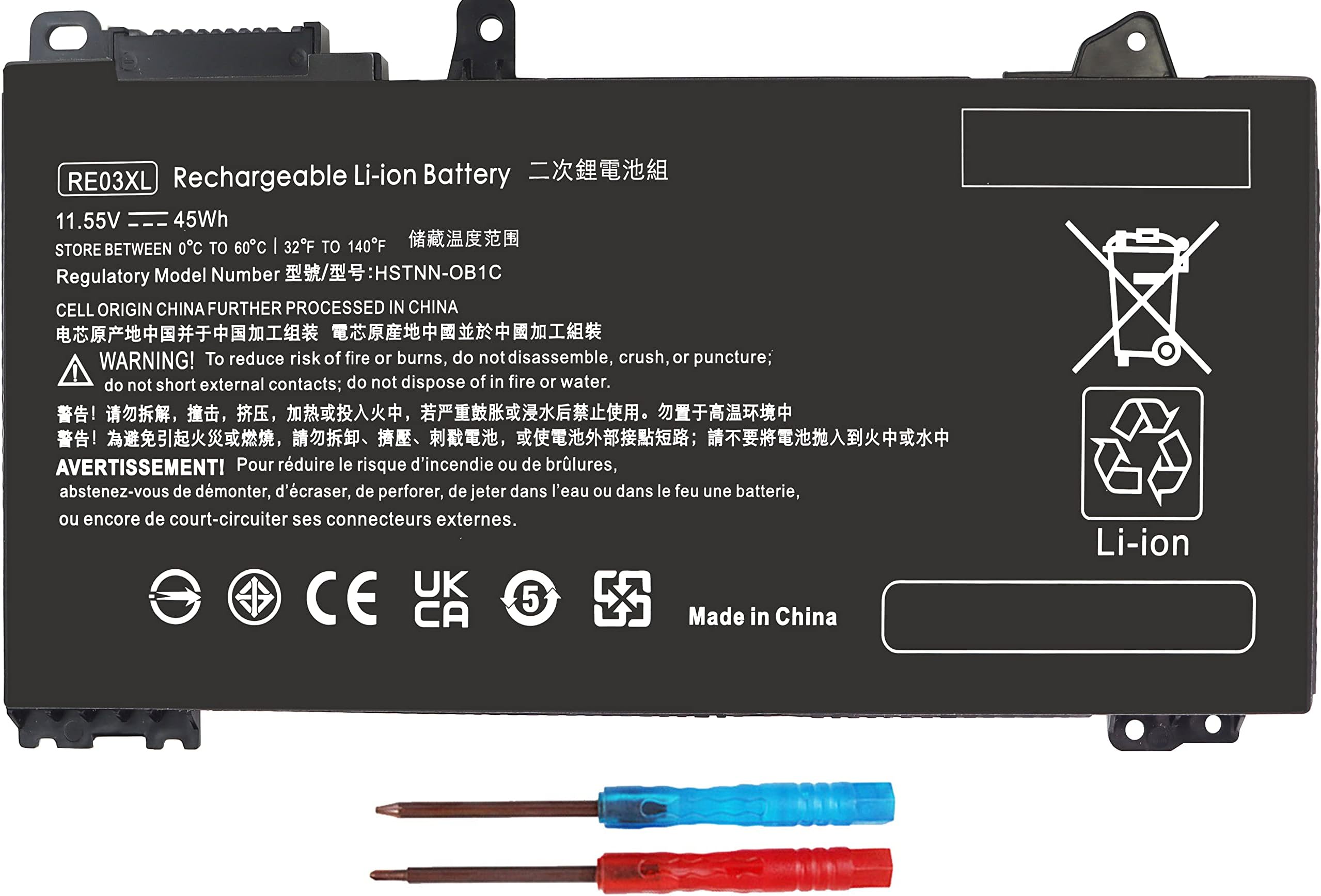 Amazon.com: RF03XL Laptop Battery for HP ProBook 430 440 445 450 455 ...