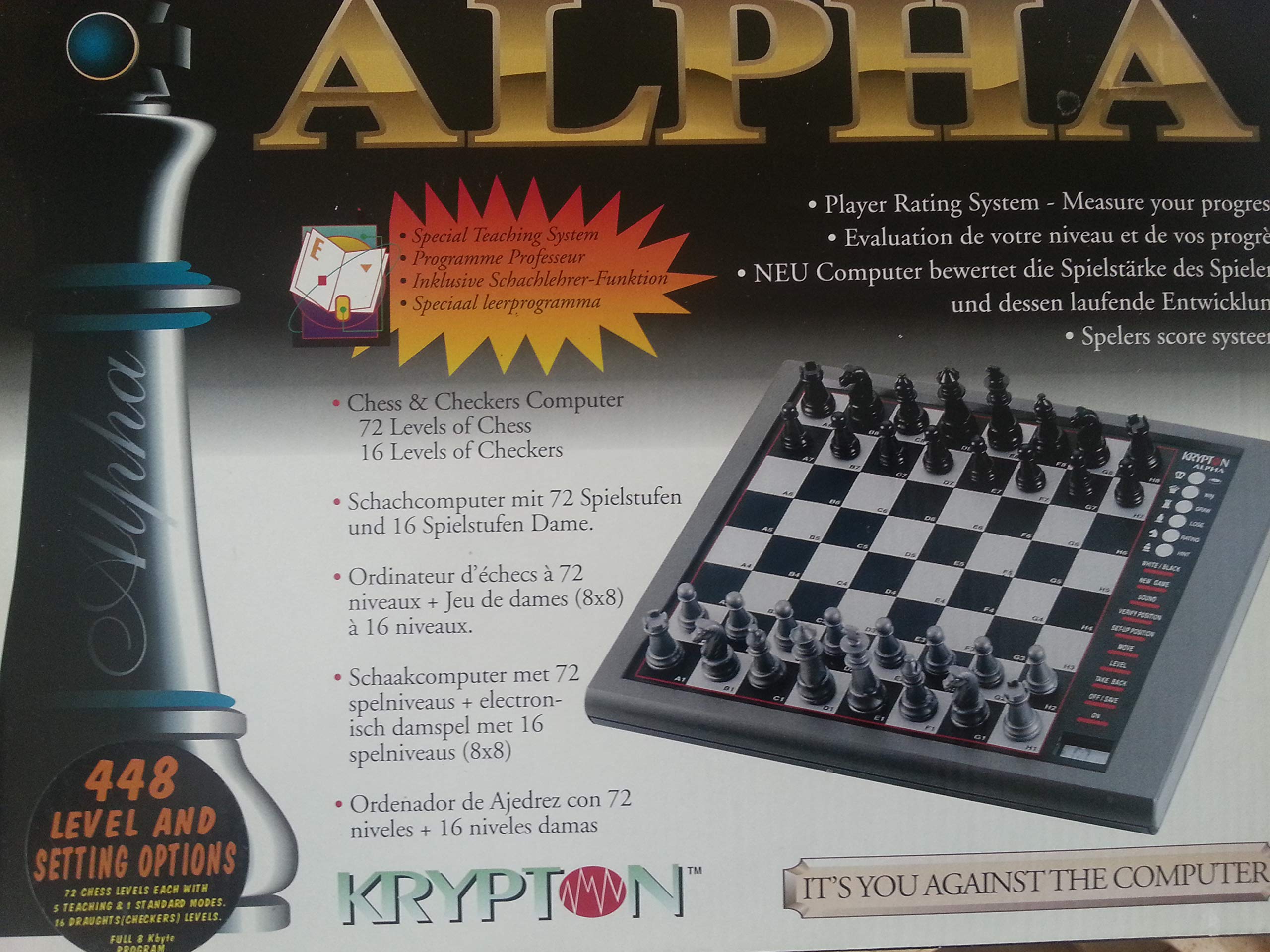 Buy Alpha Krypton Chess + Checkers. 2 Electronic Computers in One Online at desertcartINDIA