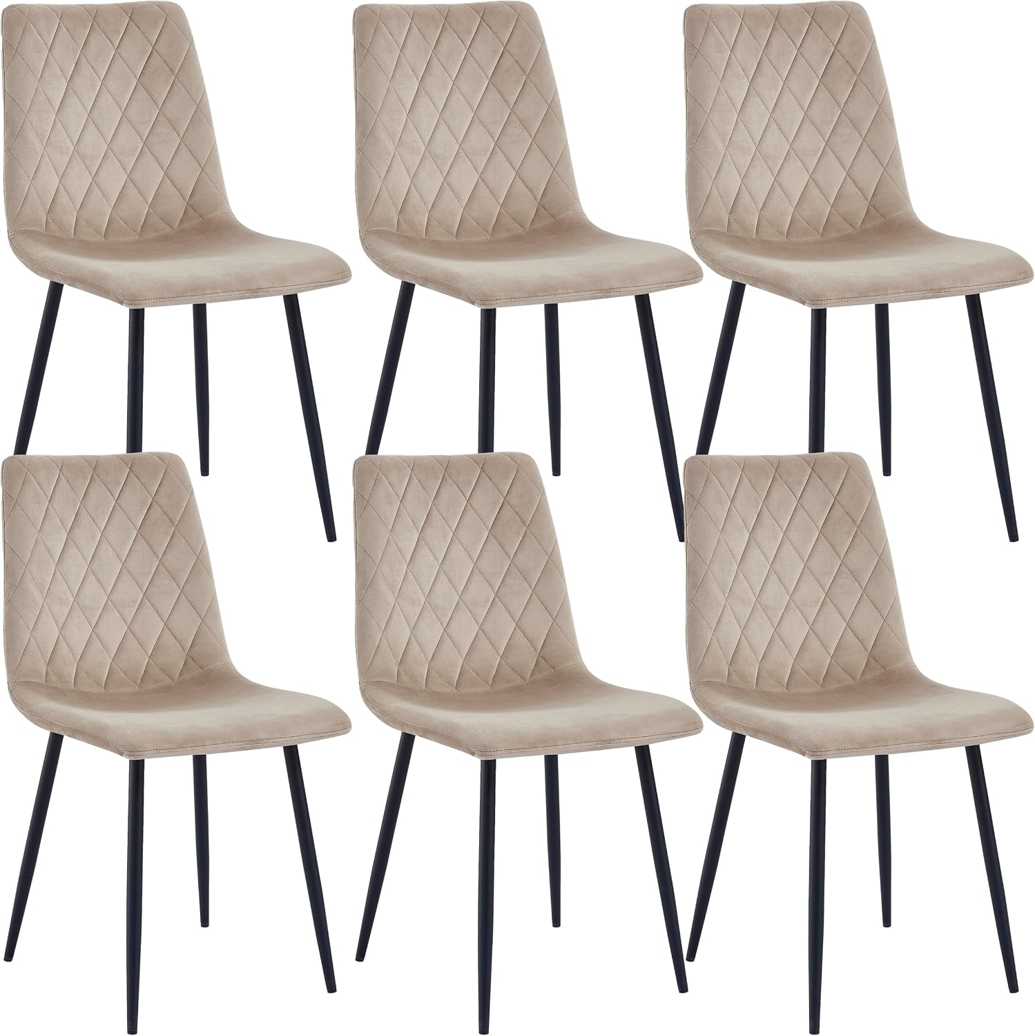 Wunderschöne Esszimmerstühle 6er Set Beige Bilder