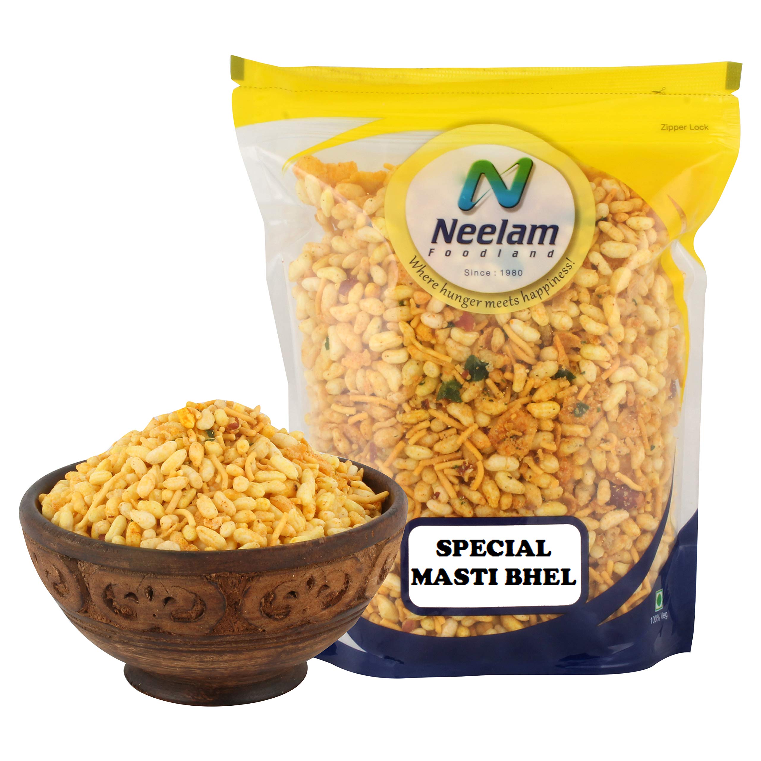 Buy Neelam Foodland (Mumbai) Masti Bhel, Puffed Rice Mixture, Authentic ...