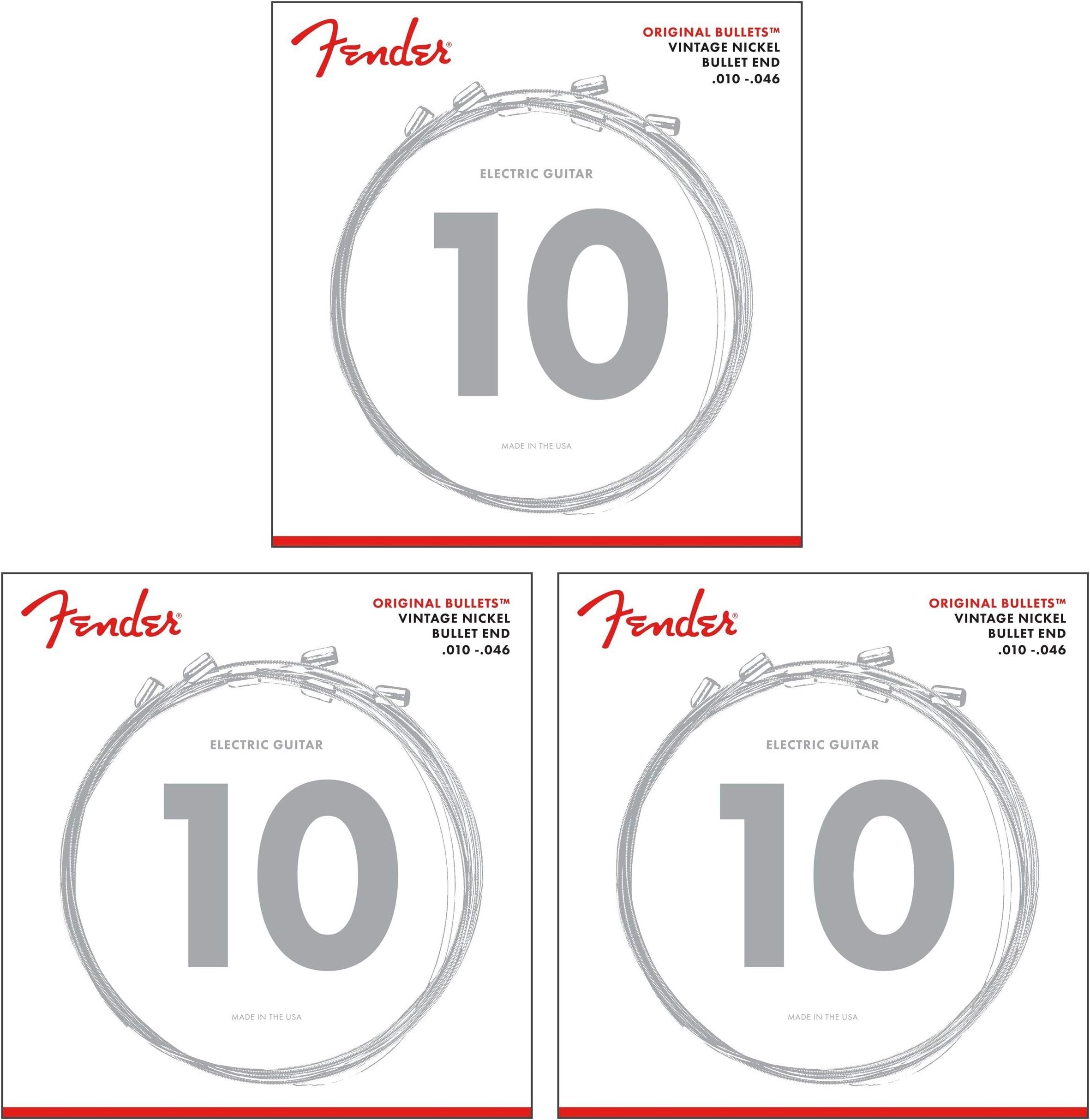 Amazon.com: Fender Original Bullets Electric Guitar Strings Regular ...