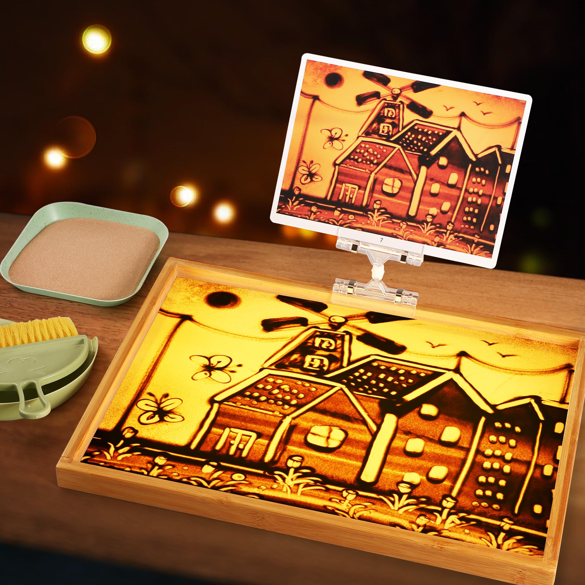 Snapklik.com : AtMini Sand Painting Light Box Light Table For Kids ...