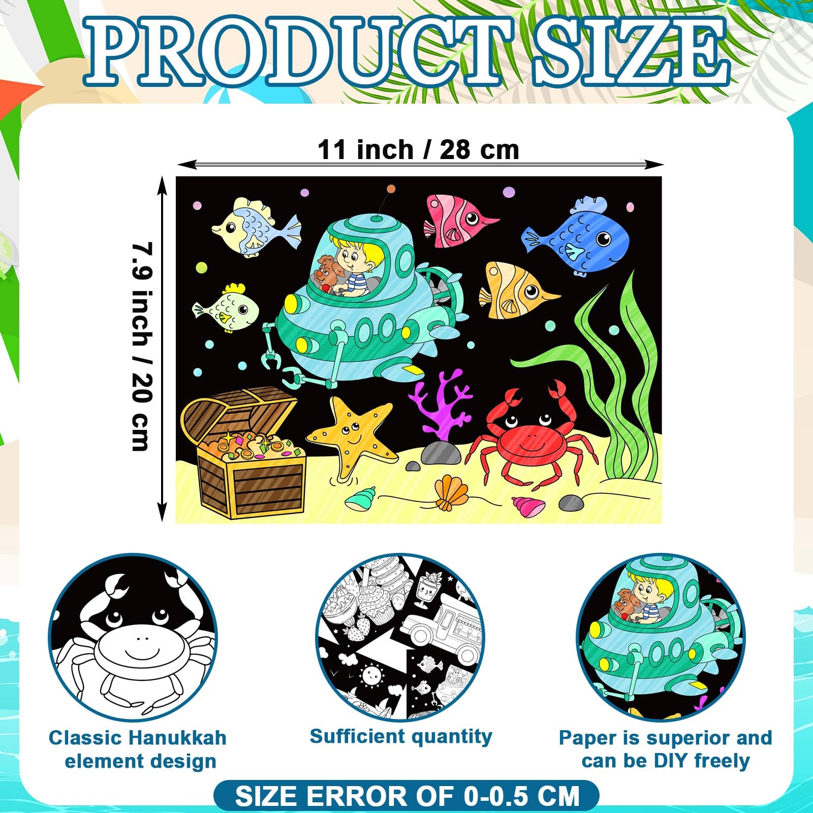 Snapklik.com : 30 Pcs Funny Color Your Own Summer Posters DIY Happy ...