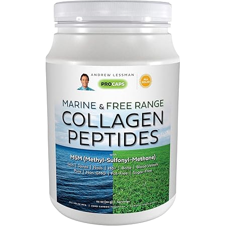 Amazon.com: Andrew Lessman Marine & Free Range Collagen Peptides Powder ...