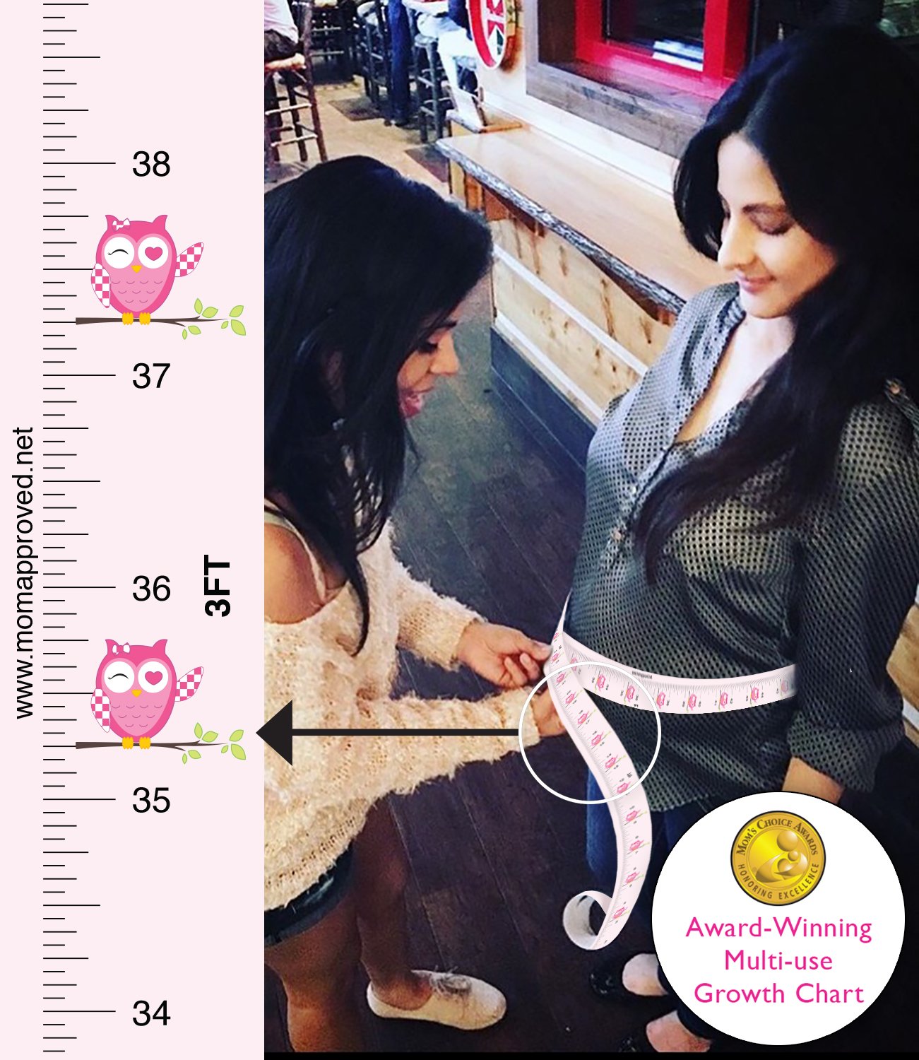 Tummy Measure Game Mom Approved Tummy Measure & Growth Chart - Peel And ...